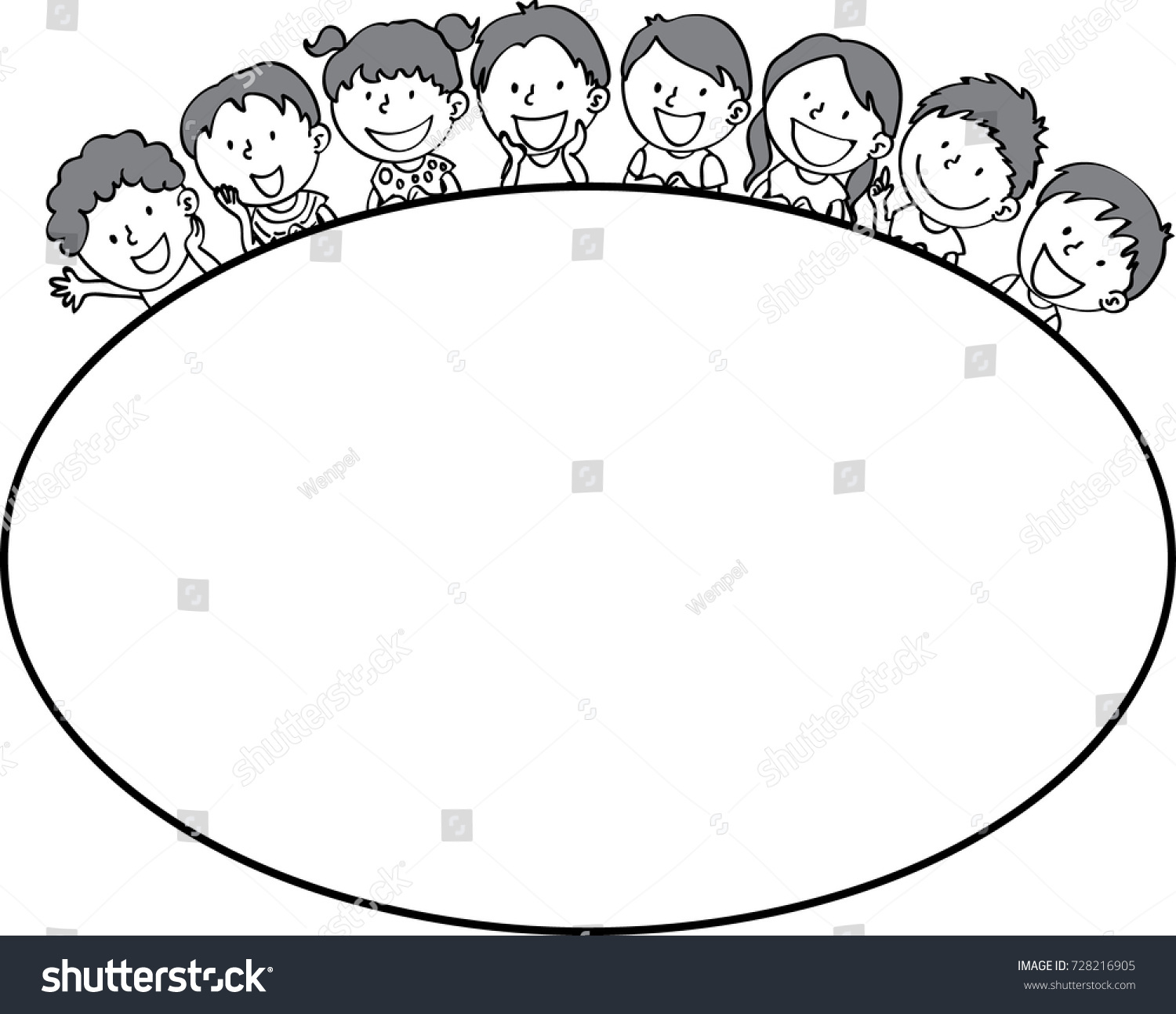 Kids Border: เวกเตอร์สต็อก (ปลอดค่าลิขสิทธิ์) 728216905 | Shutterstock