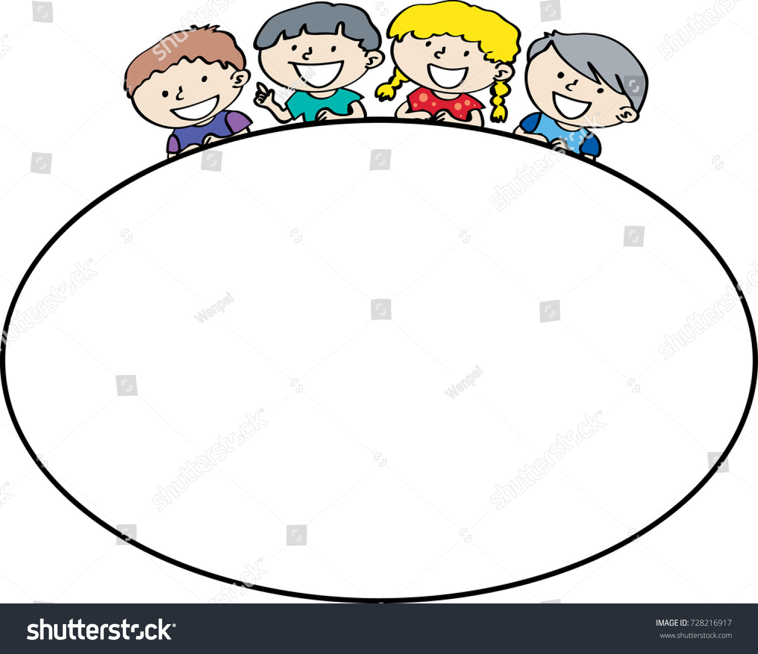Kids Border: เวกเตอร์สต็อก (ปลอดค่าลิขสิทธิ์) 728216917 | Shutterstock