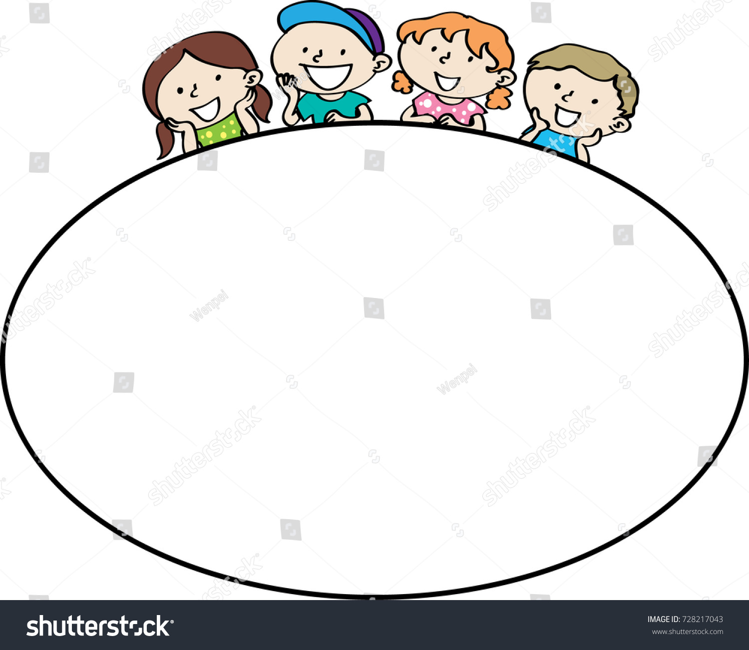 Kids Border: เวกเตอร์สต็อก (ปลอดค่าลิขสิทธิ์) 728217043 | Shutterstock