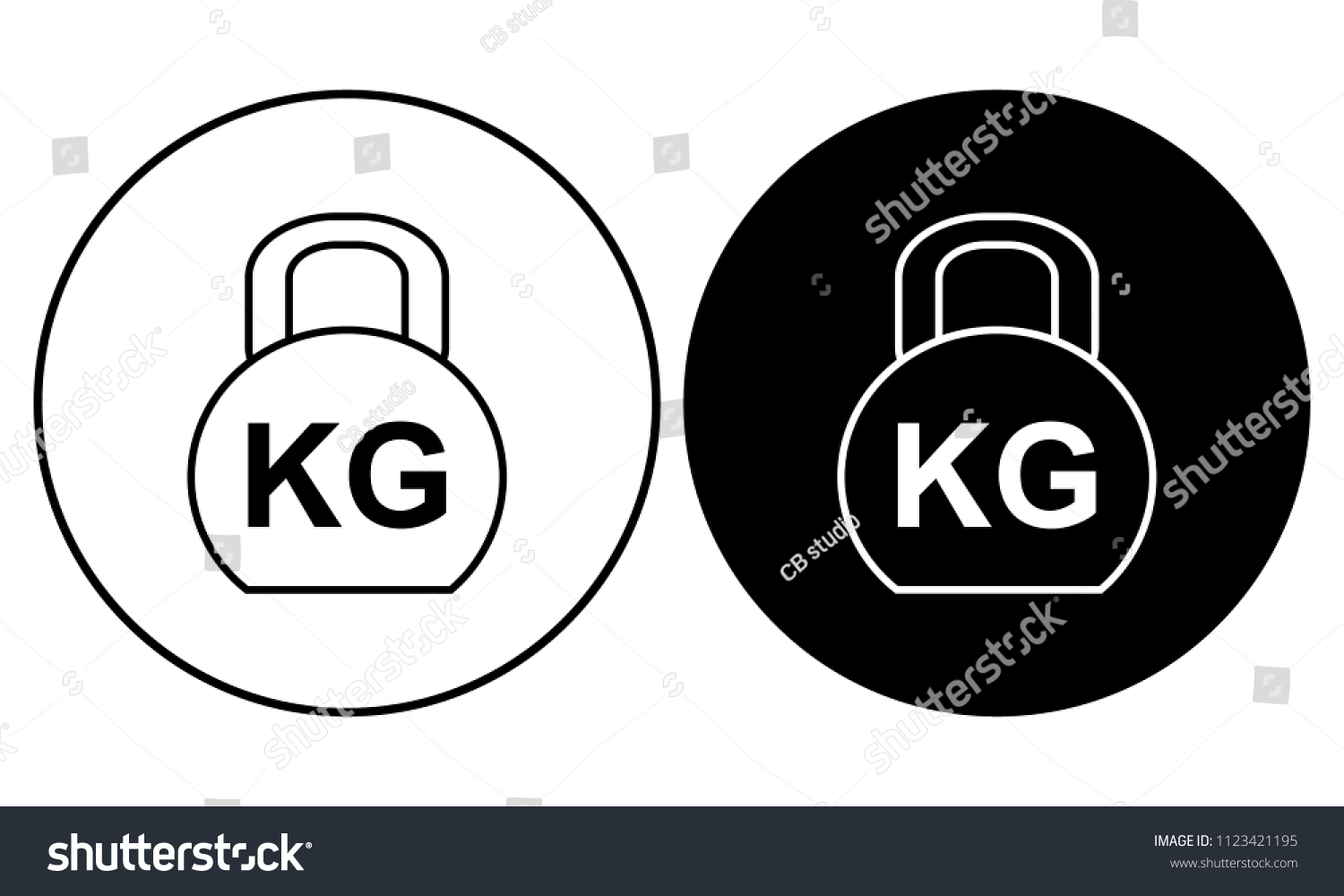 Kilogram Weight Vector Illustration Stock Vector (Royalty Free ...