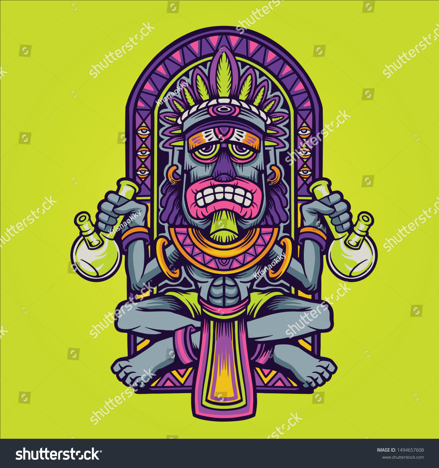 King Bong Bong Vector Art Stock Vector (Royalty Free) 1494657608