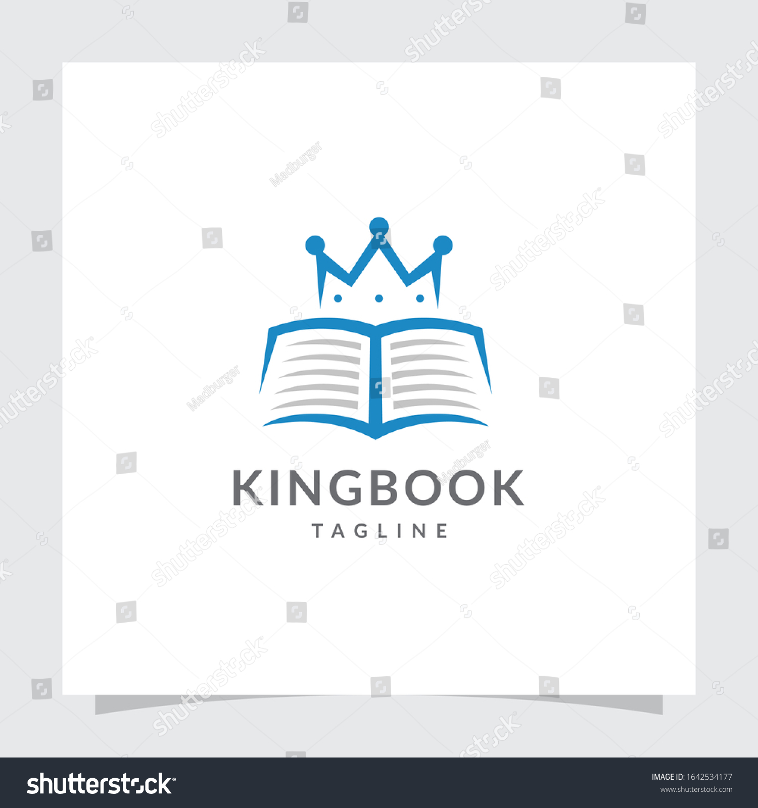 King Book Logo Design Vector: vector de stock (libre de regalías ...