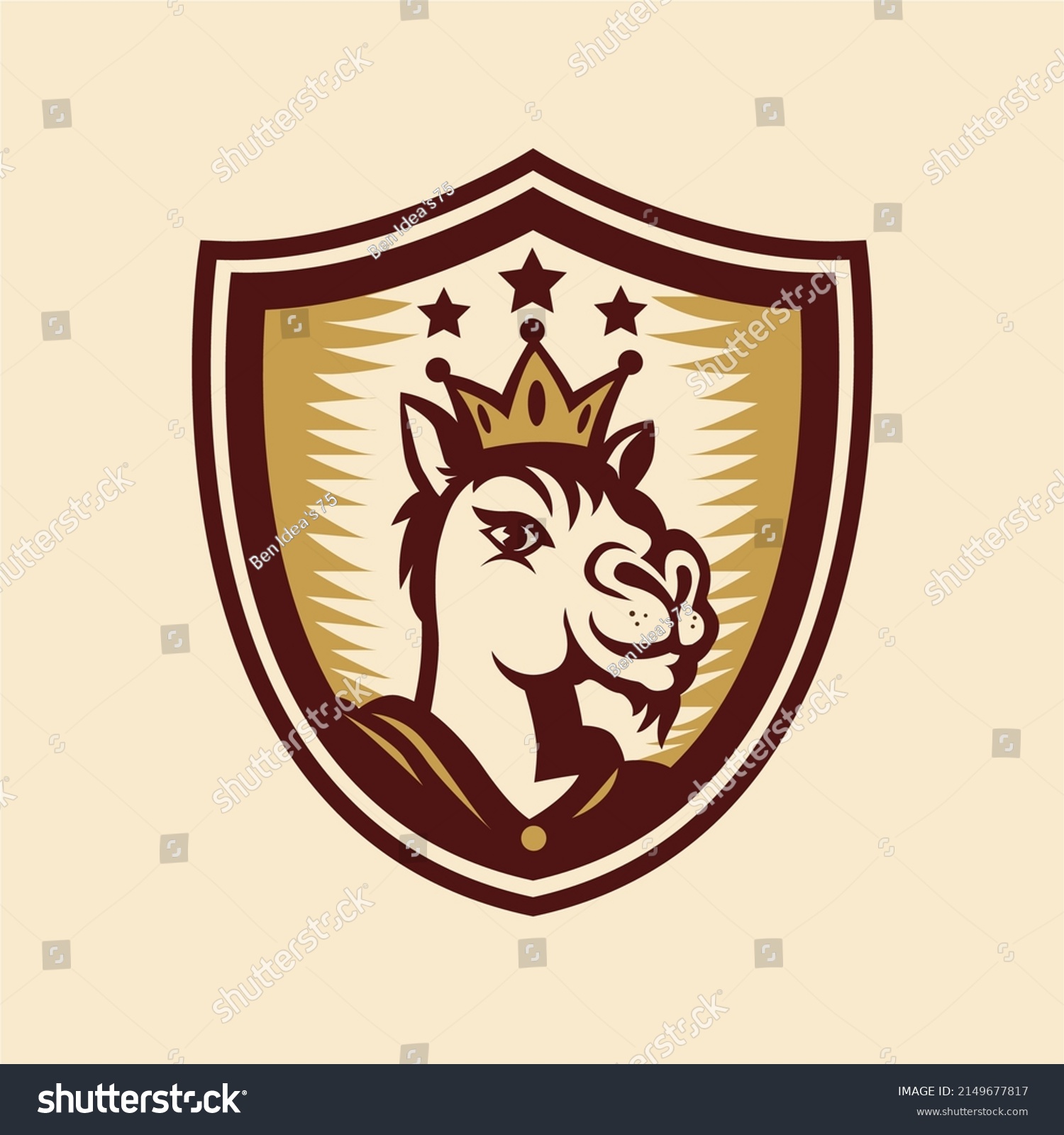 King Camel Logo Vector Illustration Stock Vector (Royalty Free ...