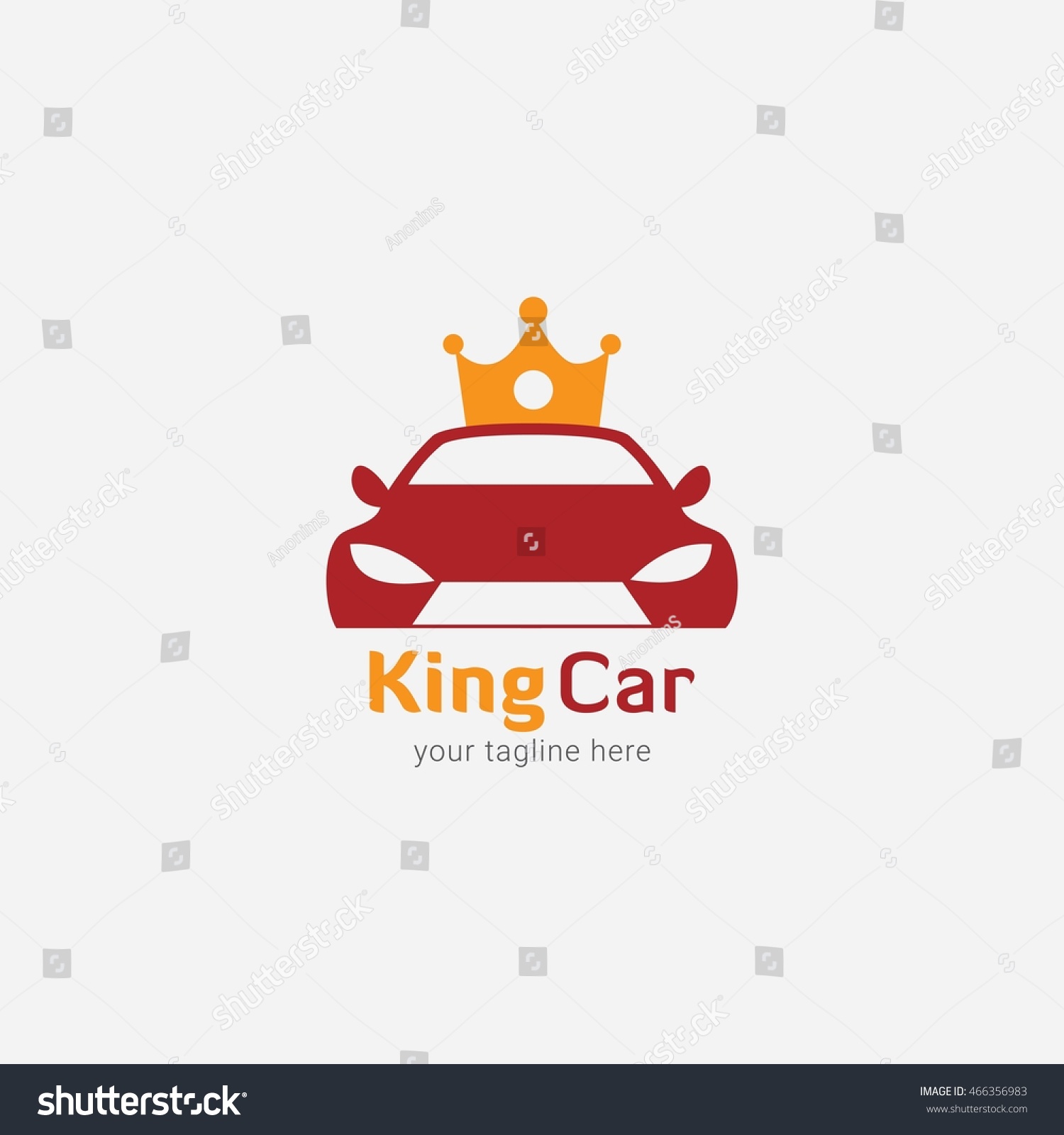 King Car Logo Design Template Vector Stock Vector (Royalty Free ...