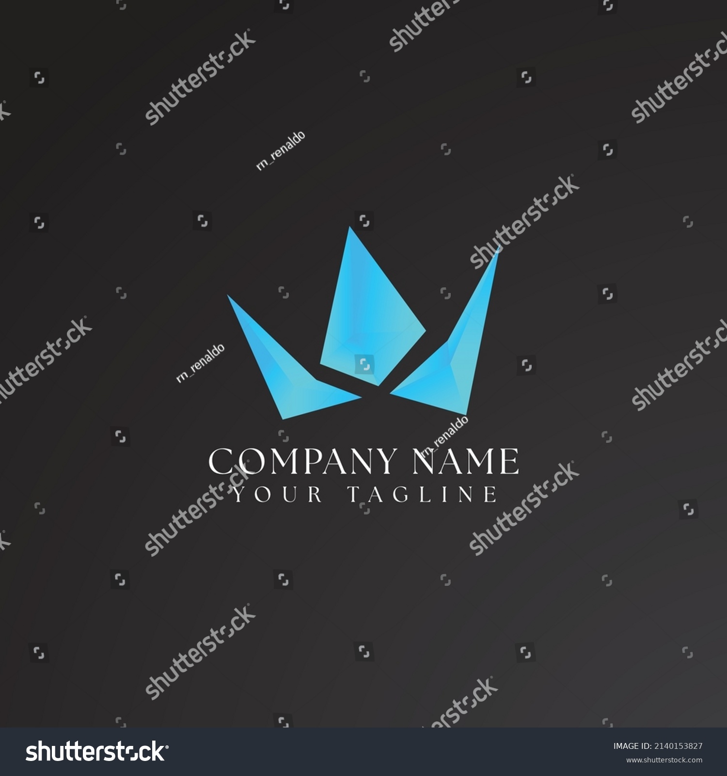 King Diamond Icon Logo Design Element Stock Vector (Royalty Free ...