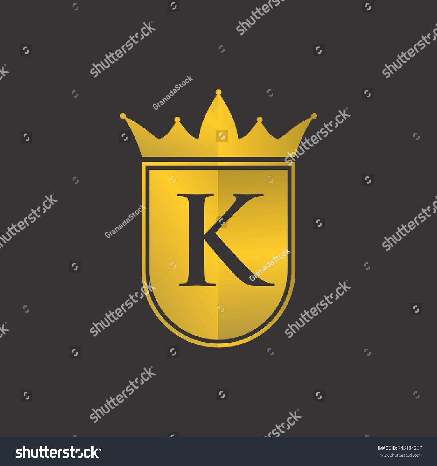 King Emblem Logo Stock Vector (Royalty Free) 745184257 | Shutterstock