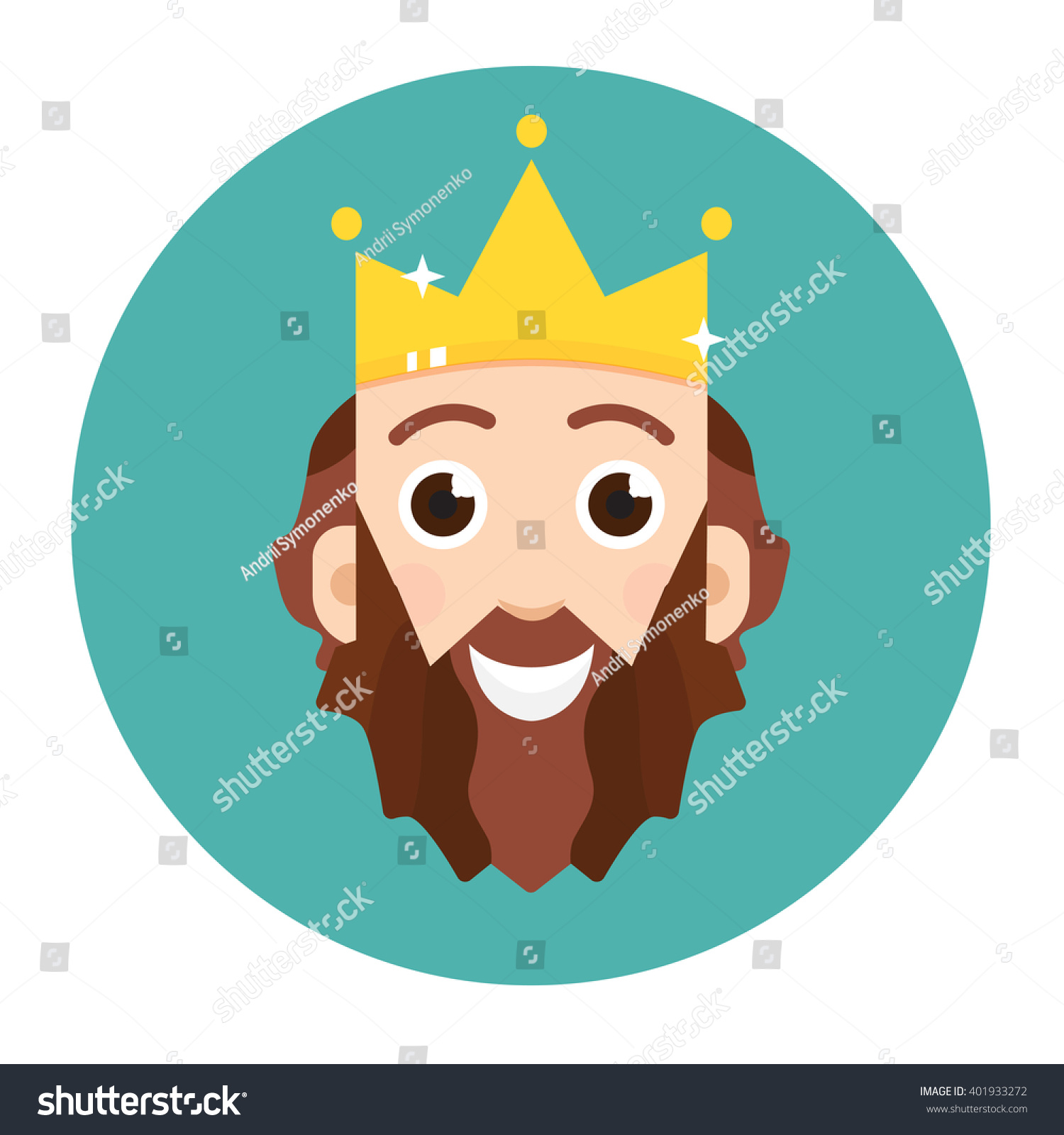 King Logo Icon Stock Vector (Royalty Free) 401933272