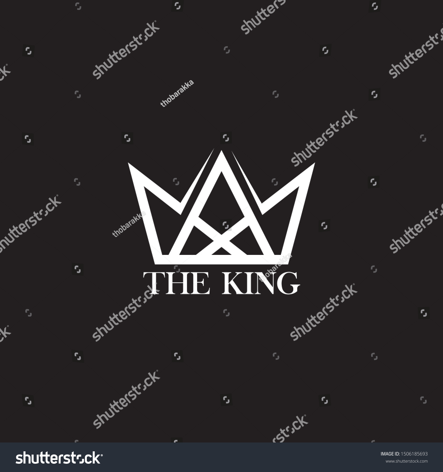 Kings Crown Logo Design Vector Template Stock Vector (Royalty Free ...