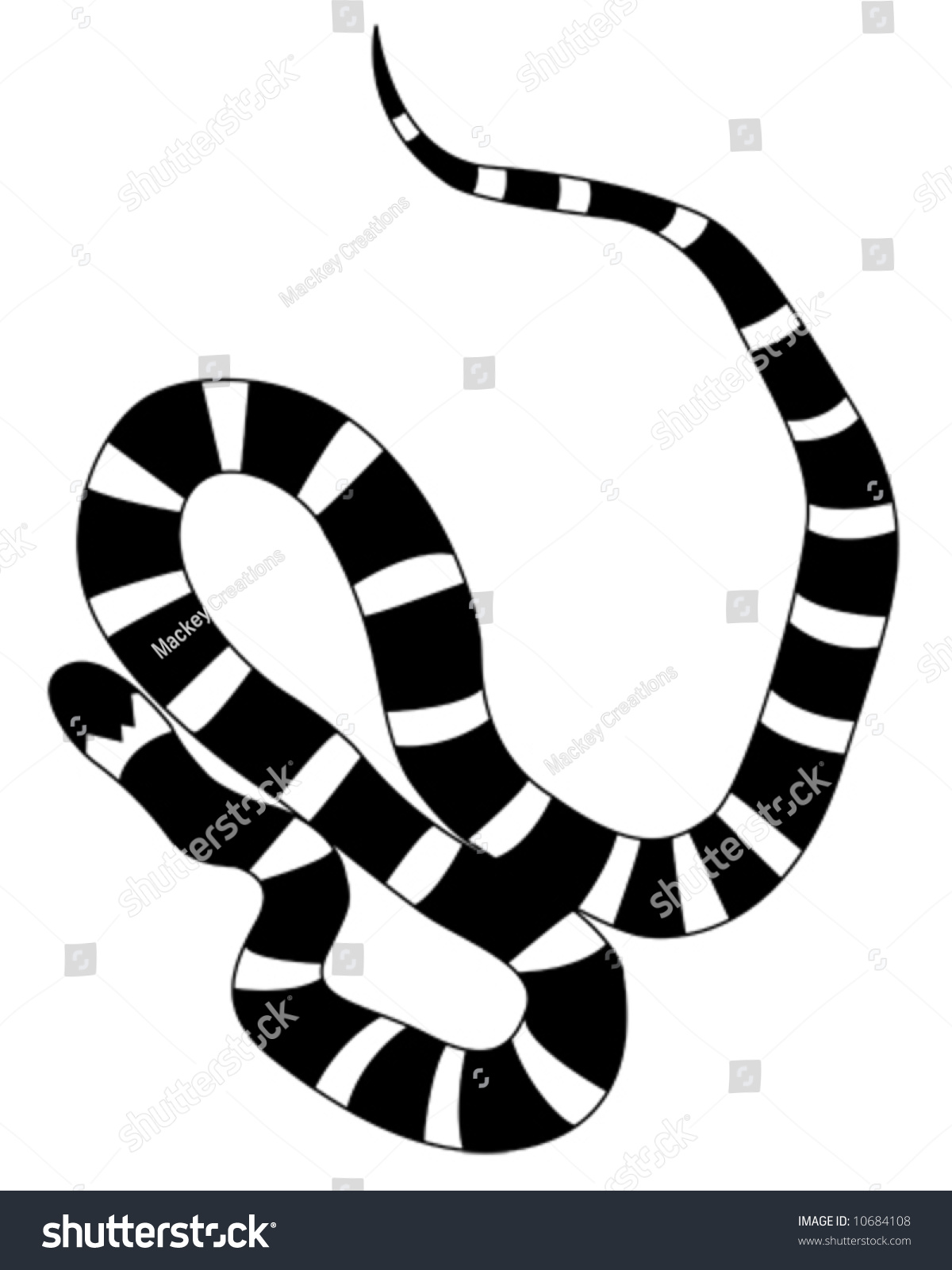 King Snake Vector Illustration Stock Vector (Royalty Free) 10684108