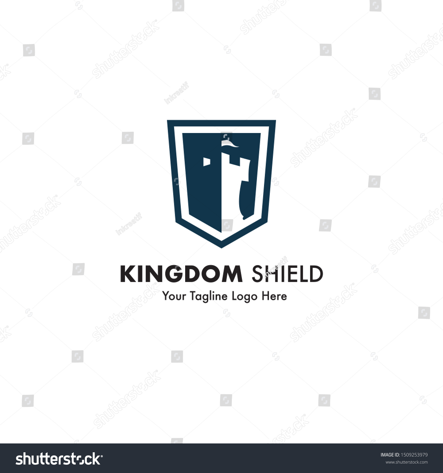 Kingdom Shield Logo Template Icon Stock Vector (Royalty Free ...