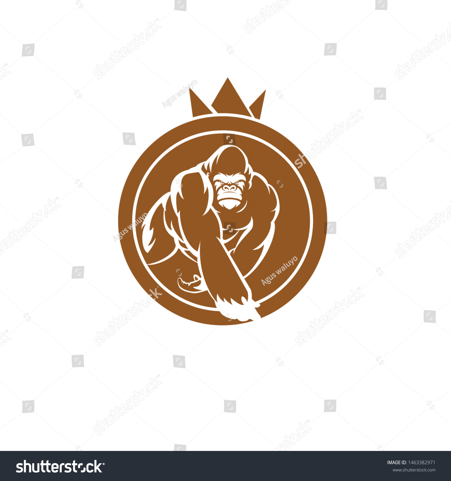Kingkong King Logo Vector Illustration Stock Vector (Royalty Free ...