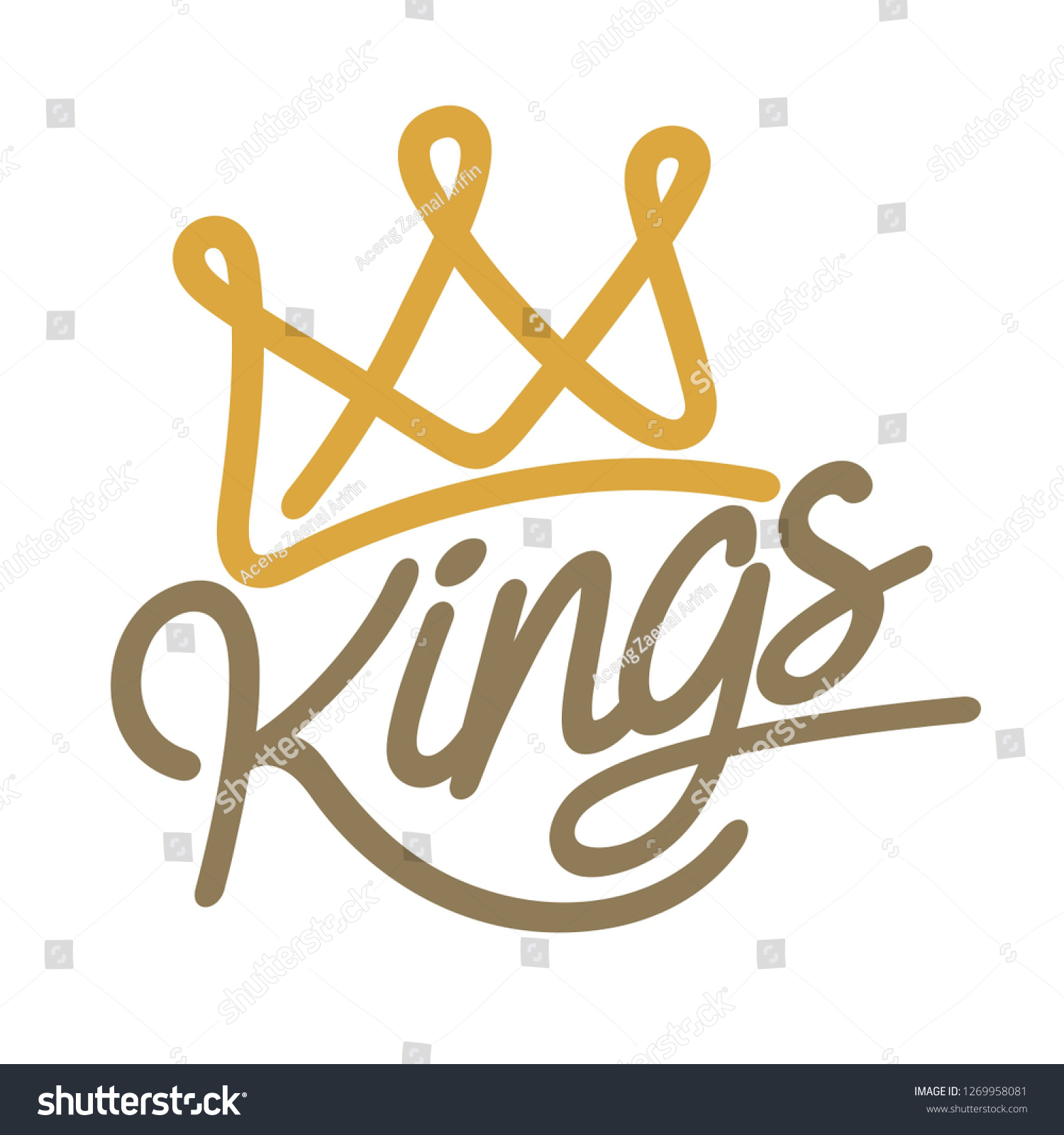 Kings Crown Design Outline Vector Stock Vector (Royalty Free ...