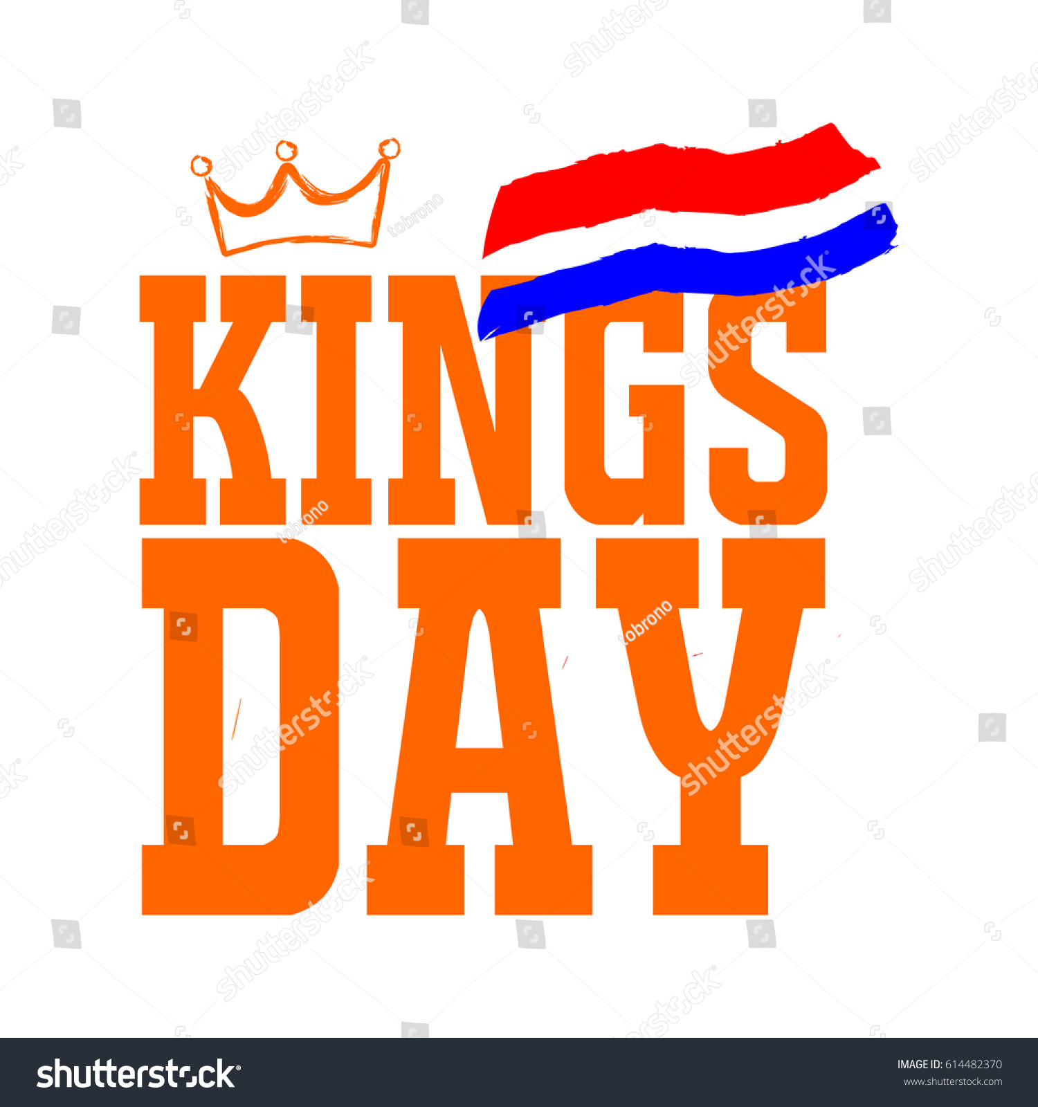 Kingsday Logo Vector Template Stock Vector (Royalty Free) 614482370 ...