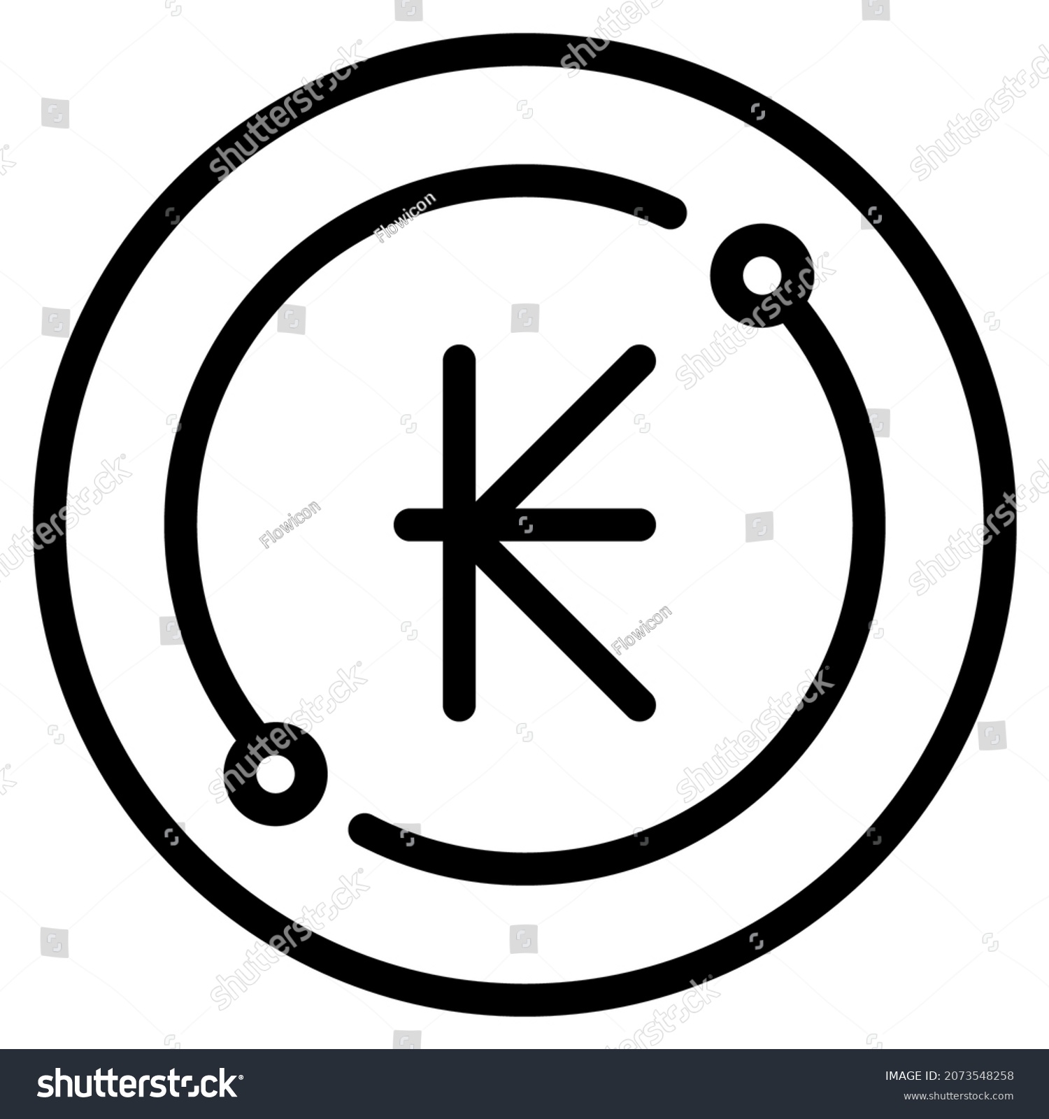 Kip Icon Website Application Printing Document Stock Vector (Royalty ...
