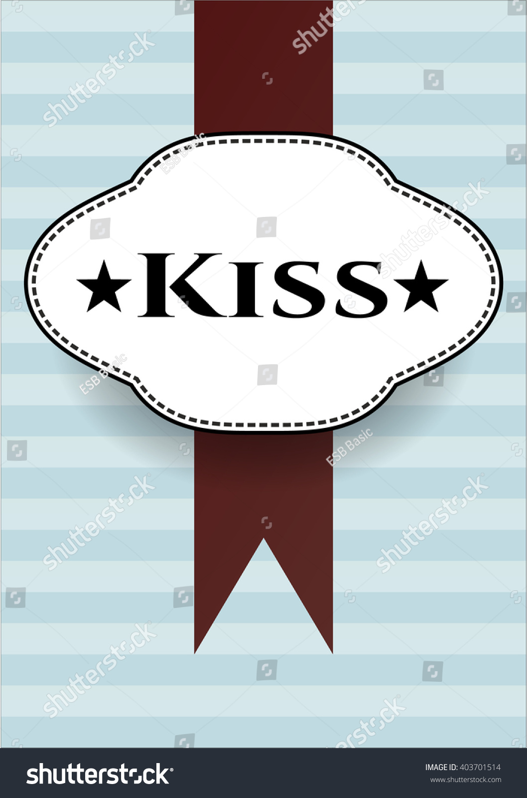 Kiss Poster Stock Vector (Royalty Free) 403701514 | Shutterstock
