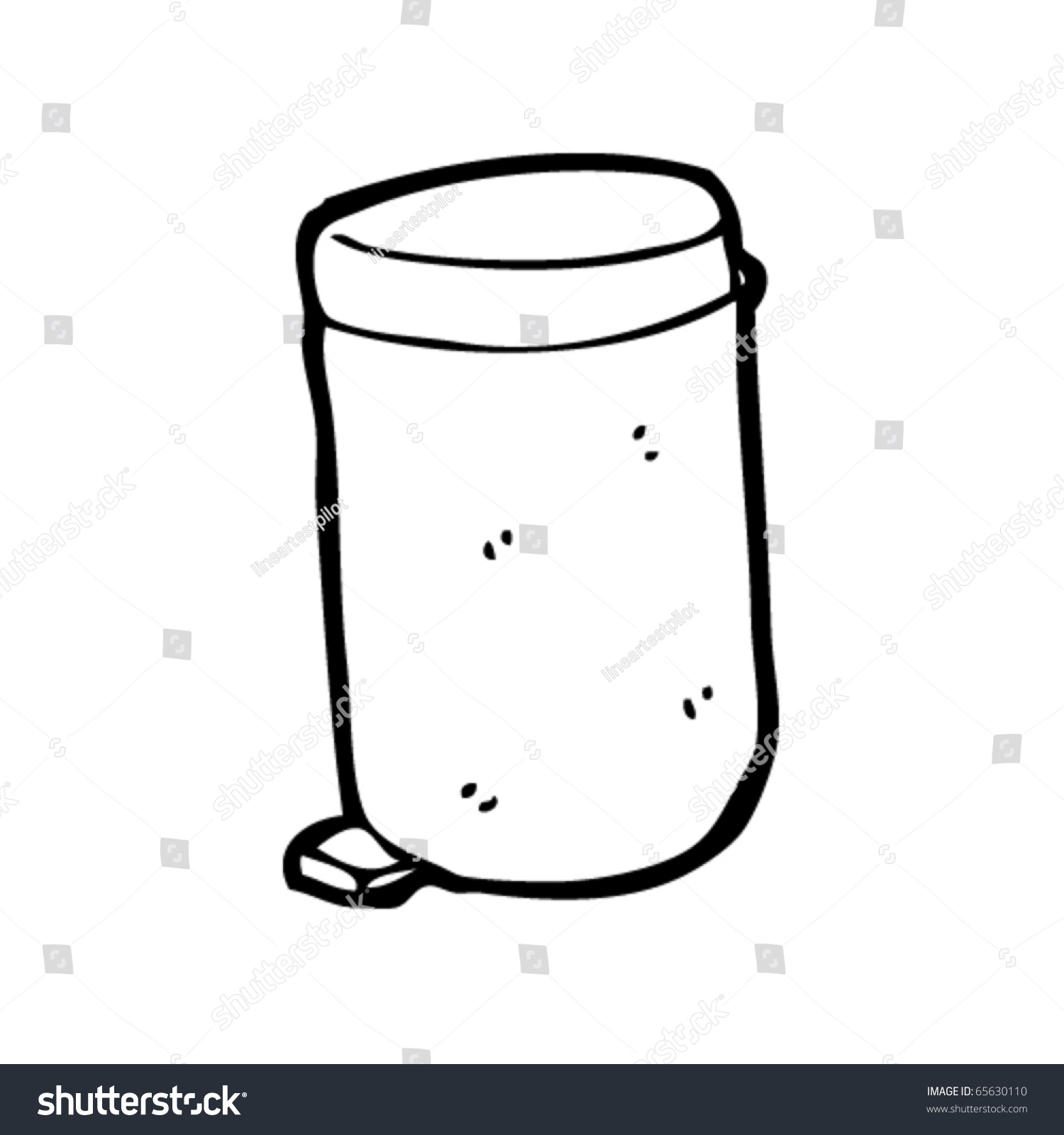 Kitchen Bin Cartoon Stock Vector (Royalty Free) 65630110
