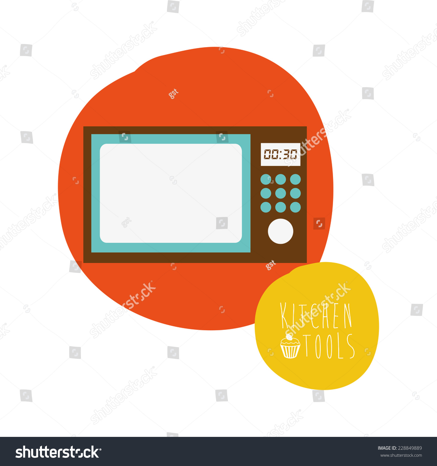 Kitchen Graphic Design Vector Illustration Stock Vector (Royalty Free ...