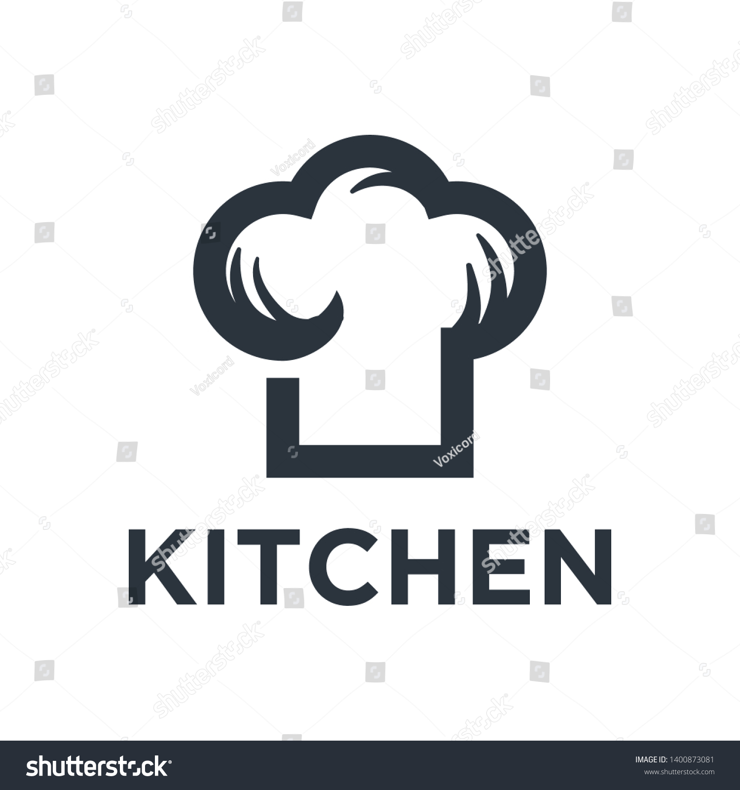 Kitchen Logo Vector Modern Classic Style Stock Vector (Royalty Free ...