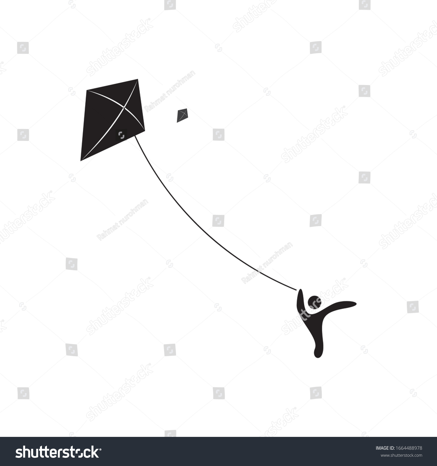 Kite Logo Vector Illustration Design: เวกเตอร์สต็อก (ปลอดค่าลิขสิทธิ์ ...