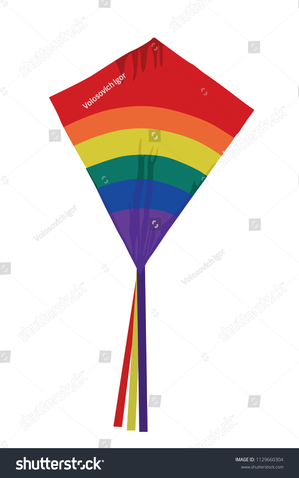 Kite Realistic Vector Illustration Isolated Stock Vector (Royalty Free ...