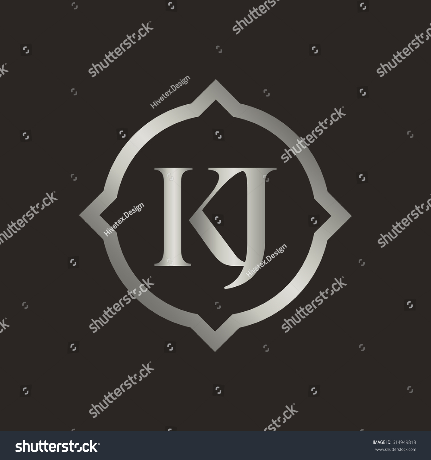 Kj Logo Stock Vector (Royalty Free) 614949818 | Shutterstock