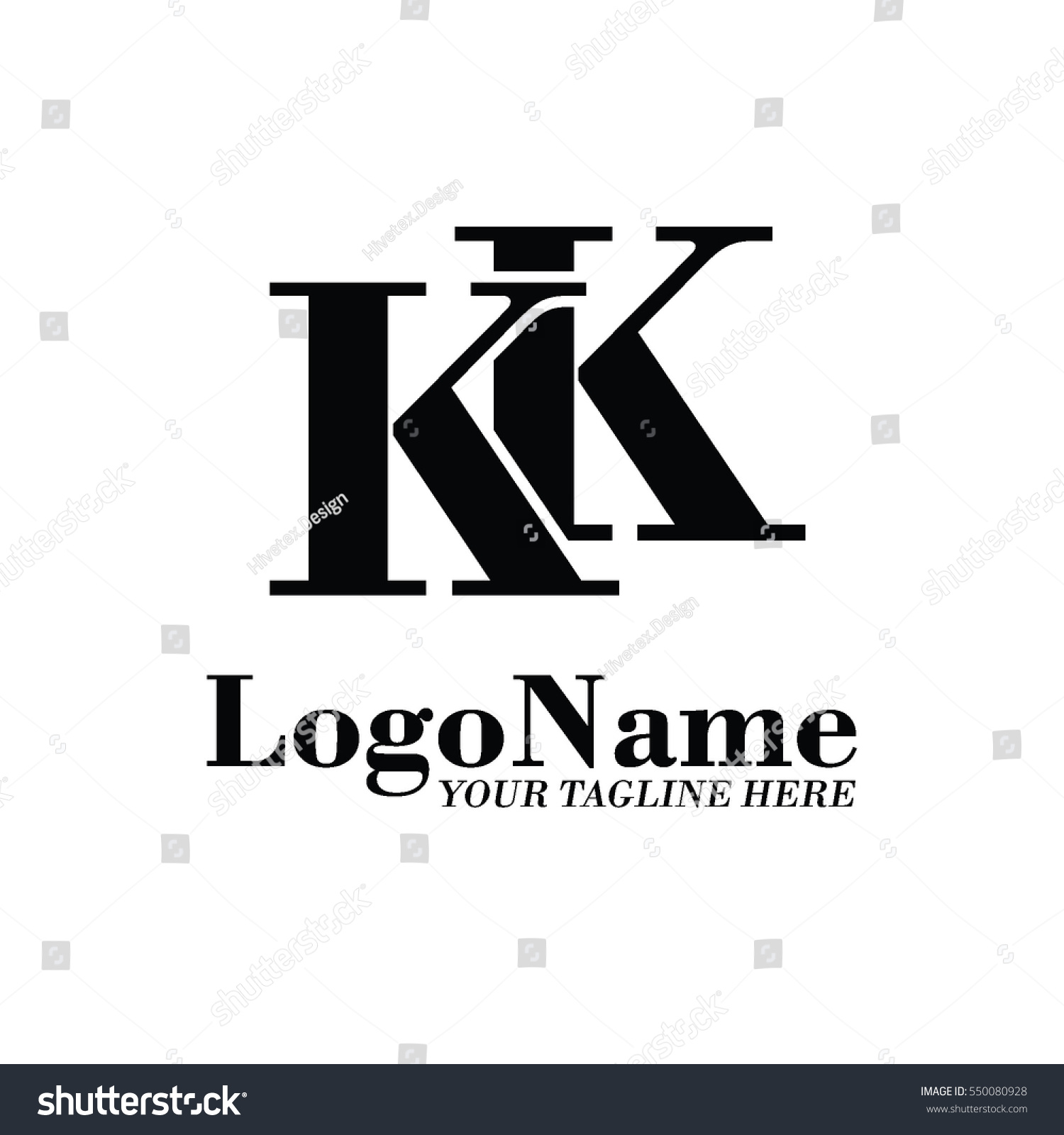 Kk Logo Stock Vector 550080928 - Shutterstock
