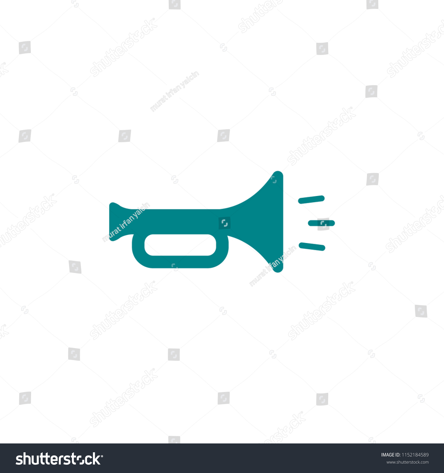 Klaxon Vector Icon Stock Vector (Royalty Free) 1152184589 | Shutterstock