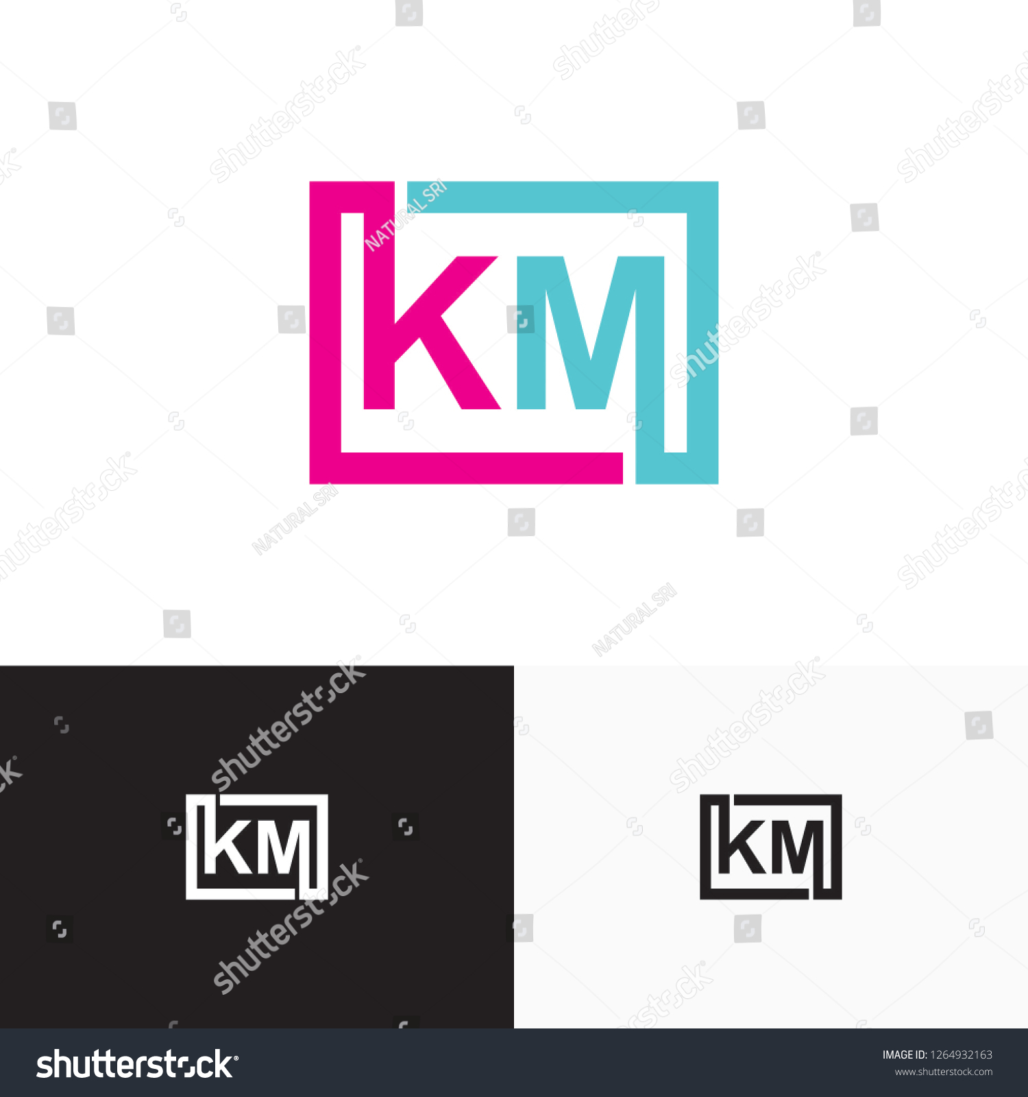Kmmk Initial Logo Design Template Vector Stock Vector (Royalty Free ...