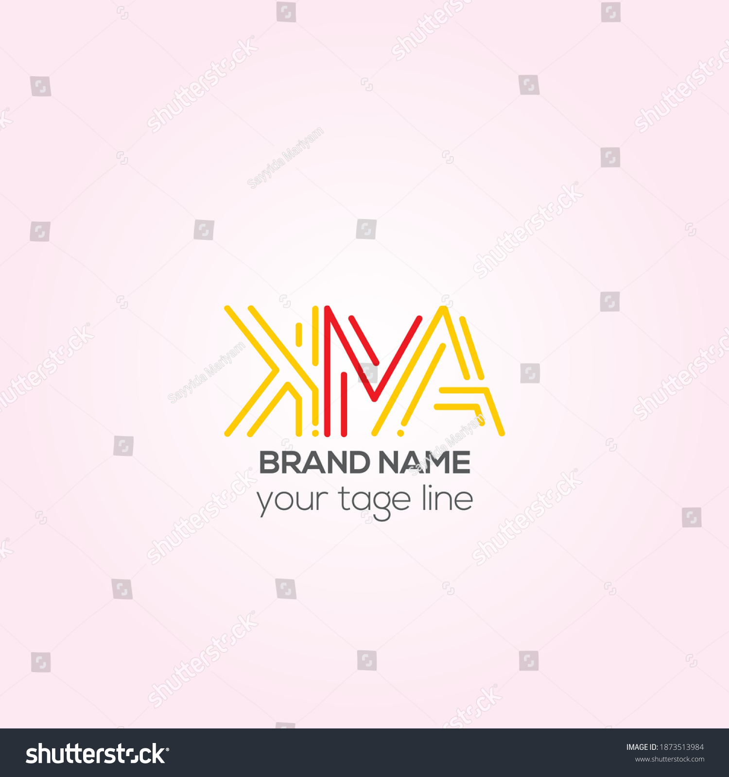 Kma Vector Logo Design Kma Creative Stock Vector (Royalty Free) 1873513984