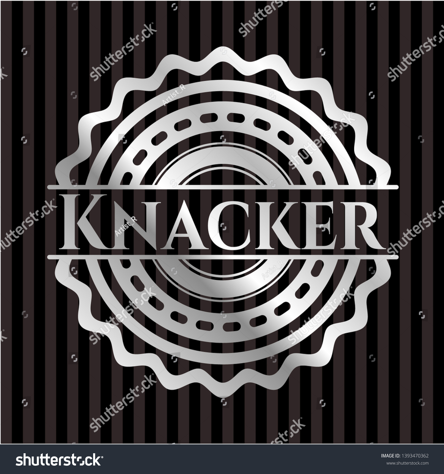 Knacker Silver Emblem Vector Illustration Mosaic Stock Vector (Royalty ...