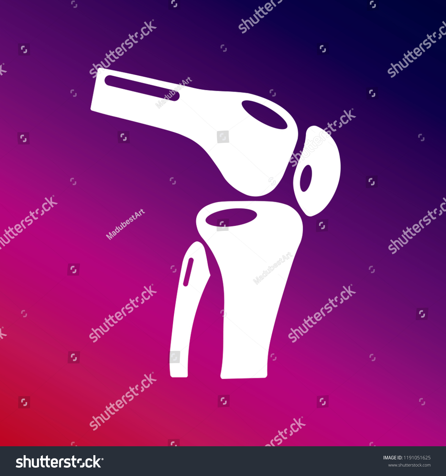 Knee Icon Vector Illustrator Creative Design Stock Vector (Royalty Free ...