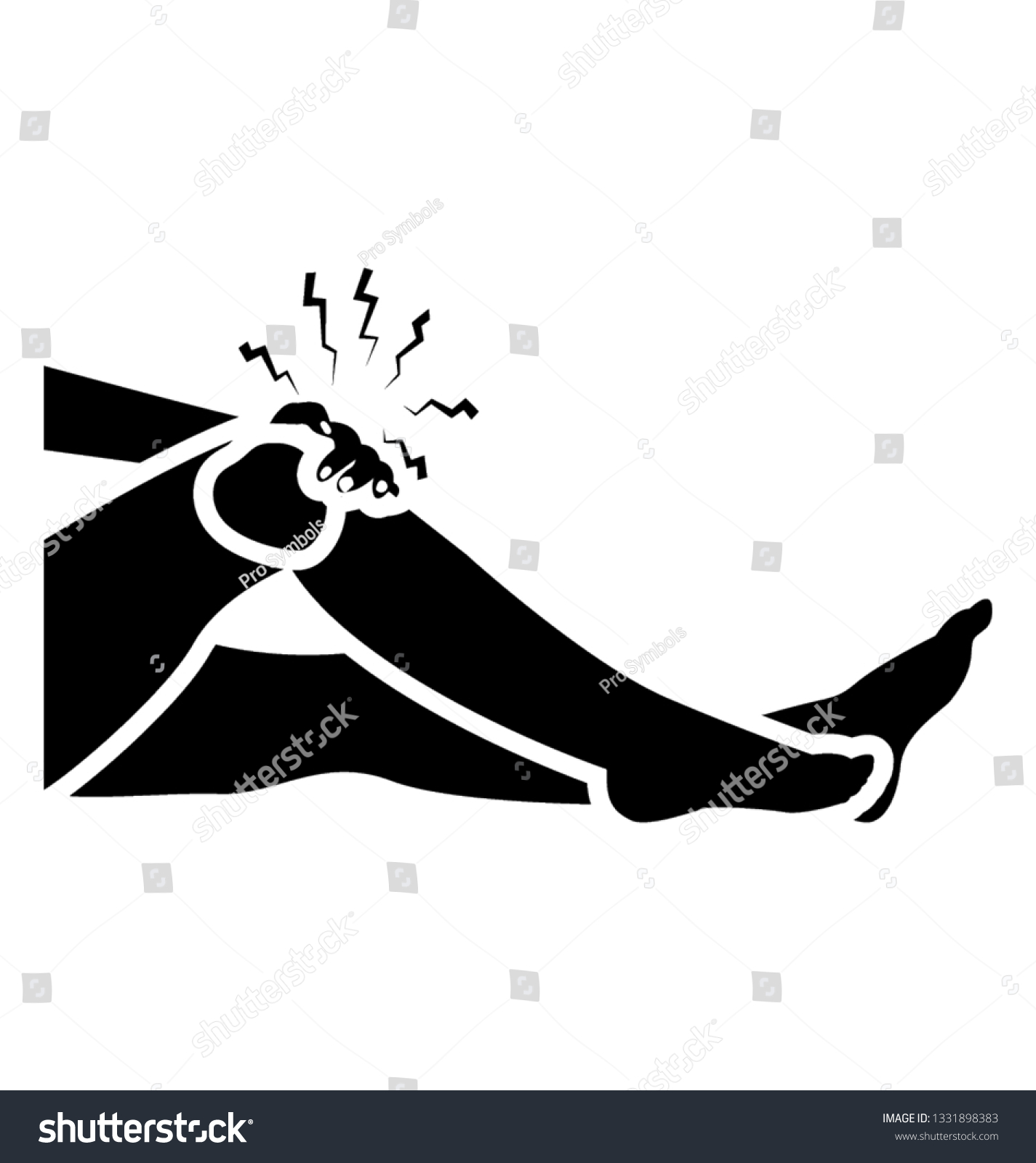 Knees Bleeding Glyph Icon Vector Stock Vector (Royalty Free) 1331898383 ...