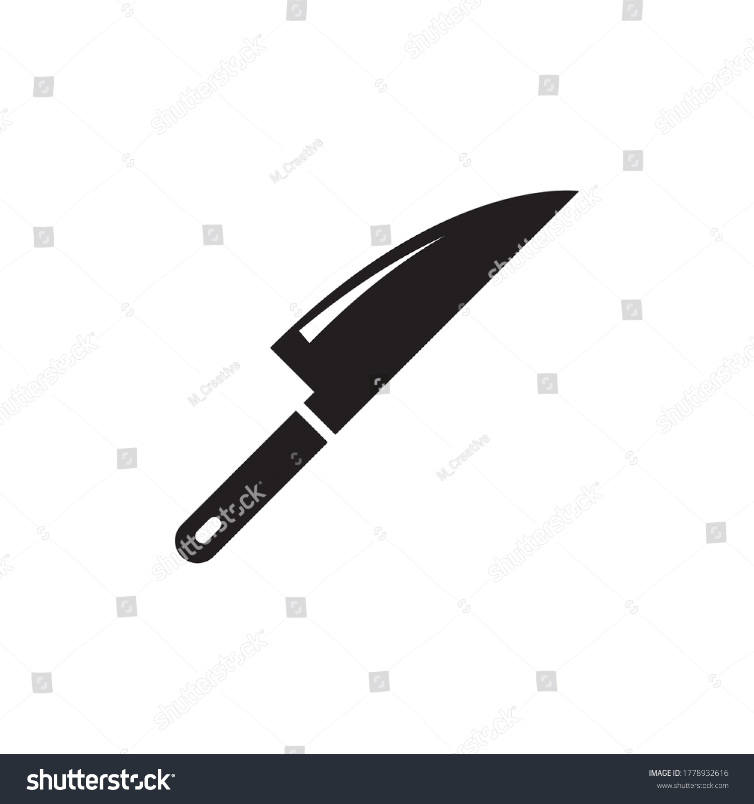 Knife Vector Icon Logo Design: เวกเตอร์สต็อก (ปลอดค่าลิขสิทธิ์ ...