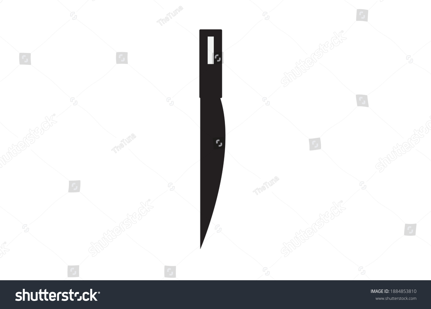 Knife Vector Illustration White Background Stock Vector (Royalty Free ...