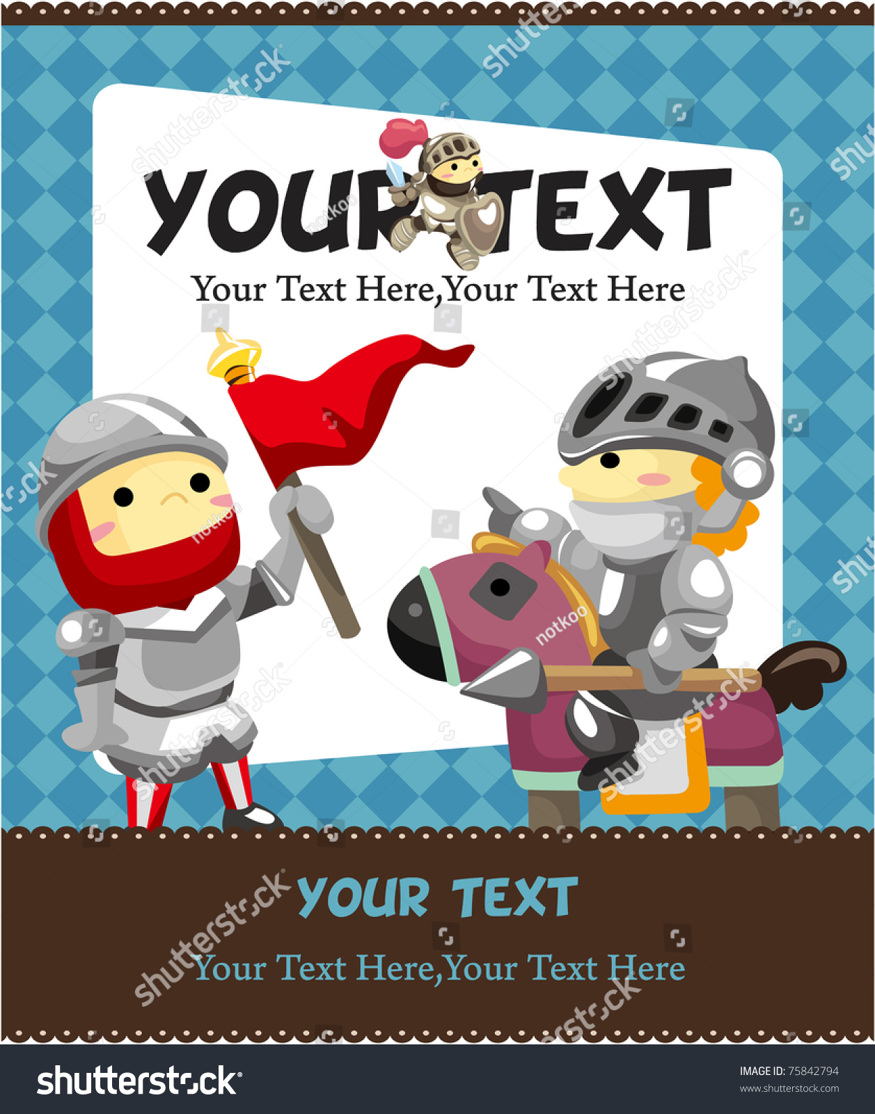 Knight Card Stock Vector (Royalty Free) 75842794 | Shutterstock