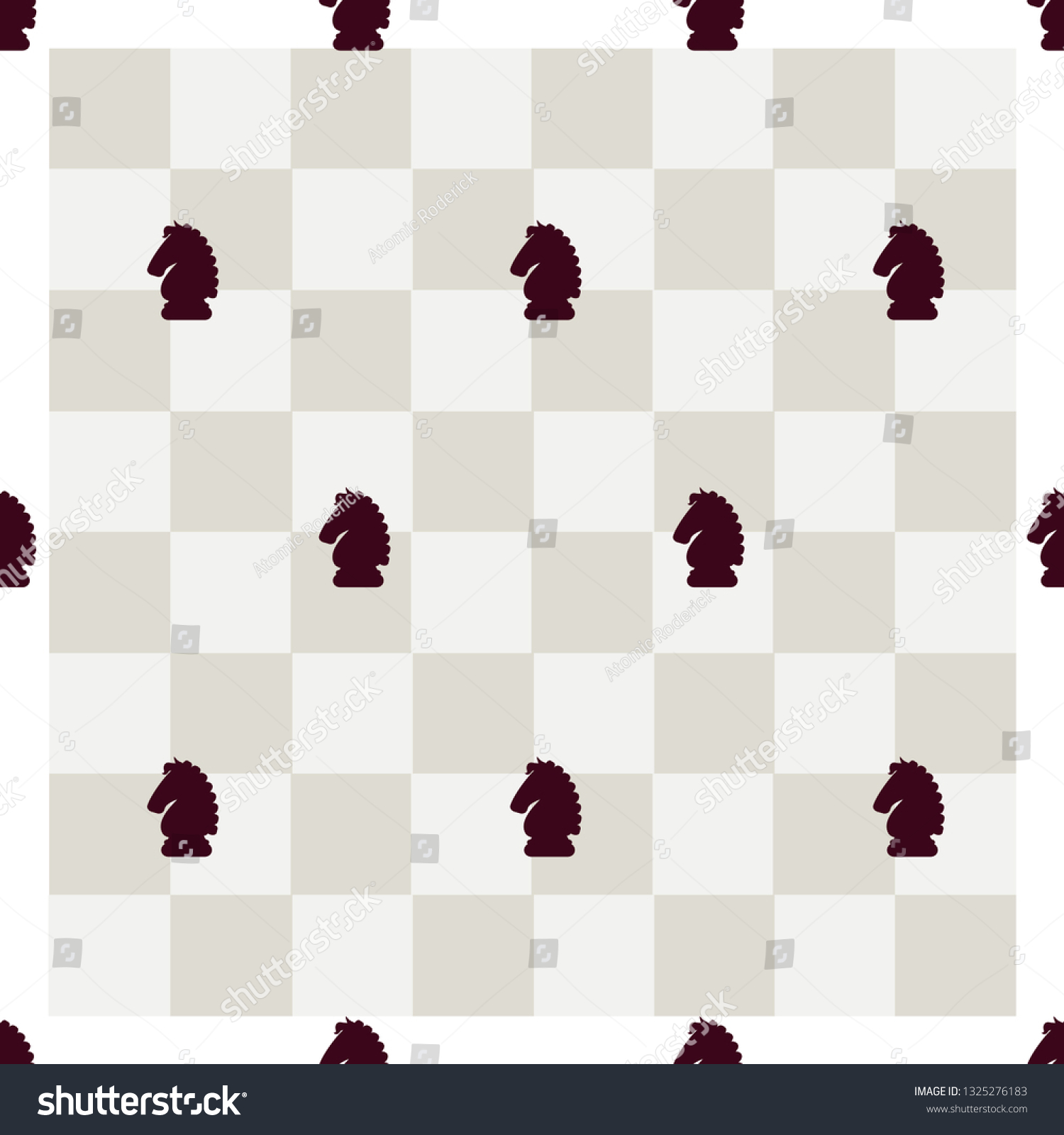 Knight Chess Board Pattern Stock Vector (Royalty Free) 1325276183 ...