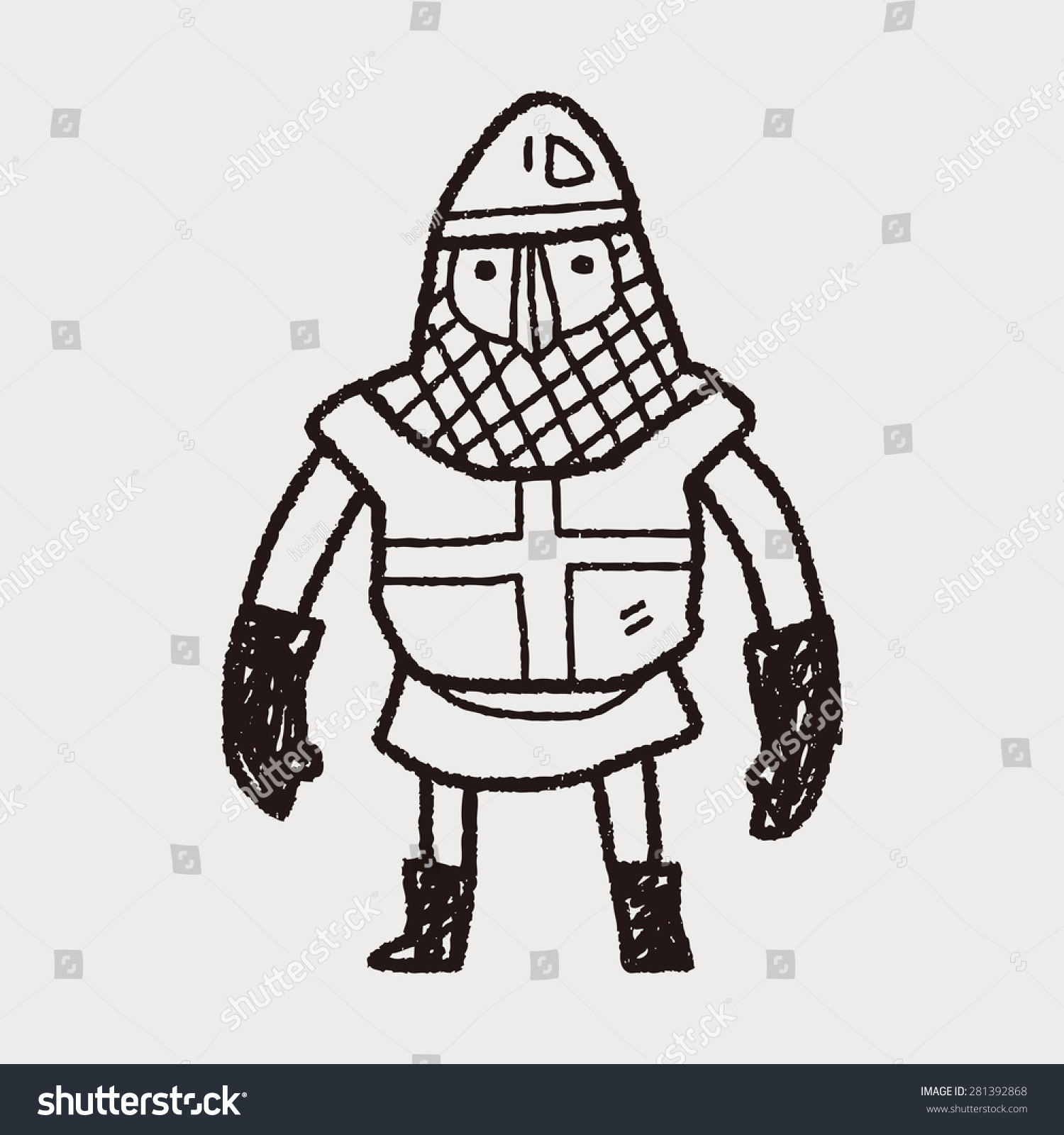 Knight Doodle Stock Vector (Royalty Free) 281392868 | Shutterstock