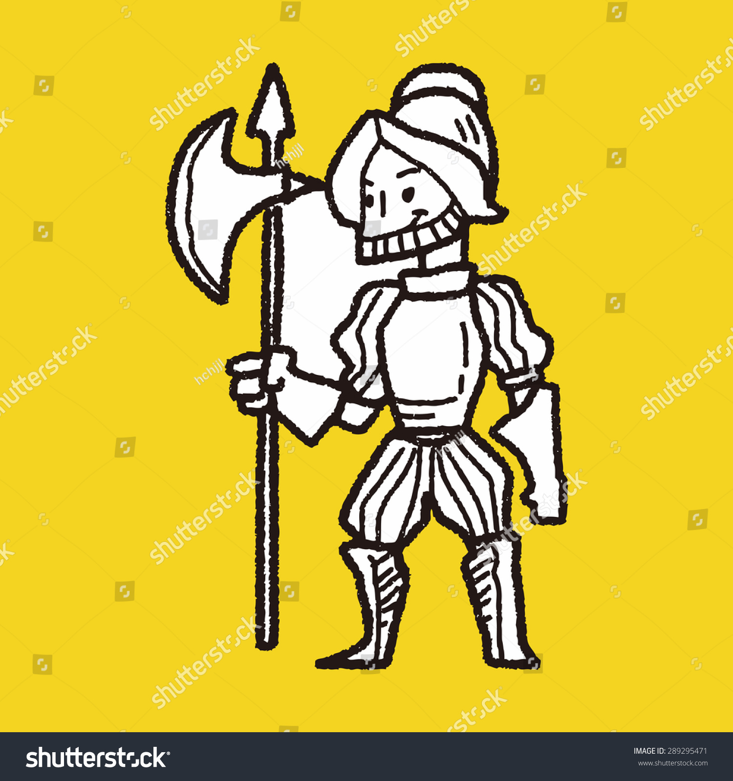 Knight Doodle Stock Vector (Royalty Free) 289295471 | Shutterstock