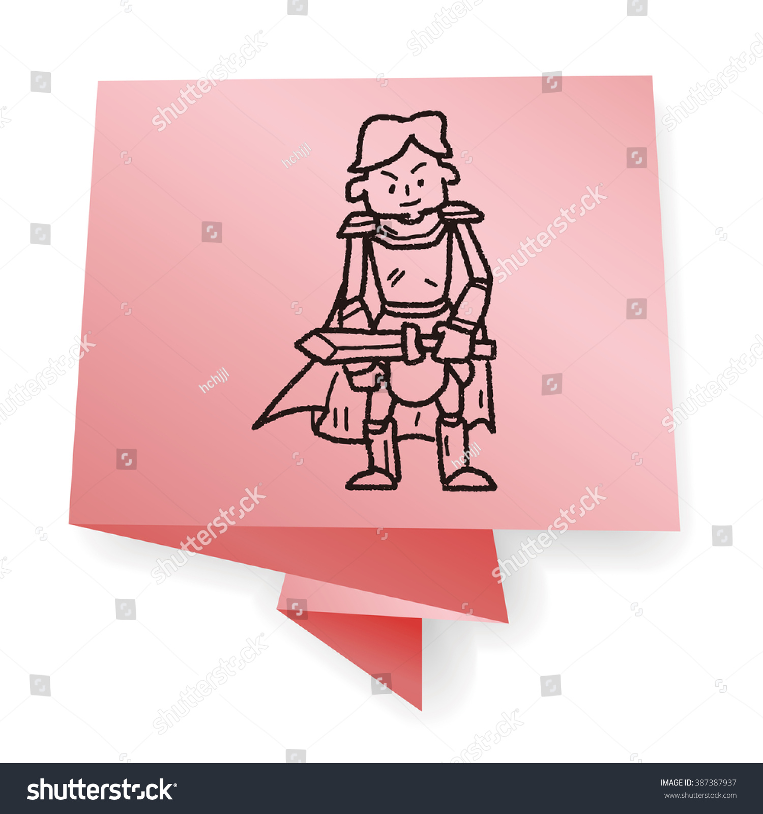 Knight Doodle Stock Vector (Royalty Free) 387387937 | Shutterstock