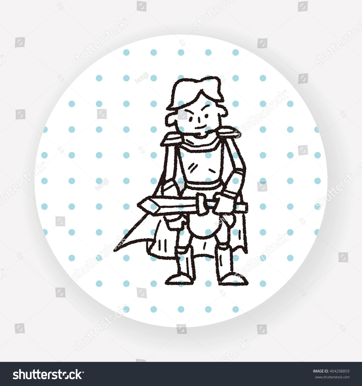 Knight Doodle Stock Vector (Royalty Free) 404298859 | Shutterstock