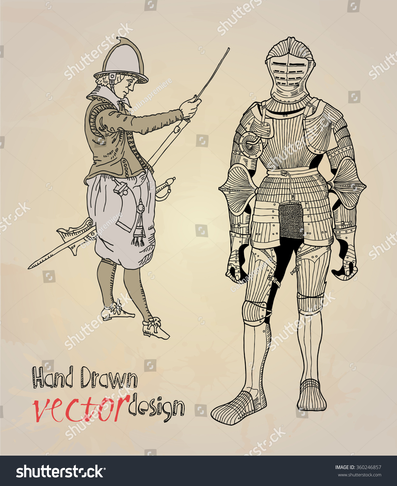 Knight Guard Stock Vector 360246857 - Shutterstock