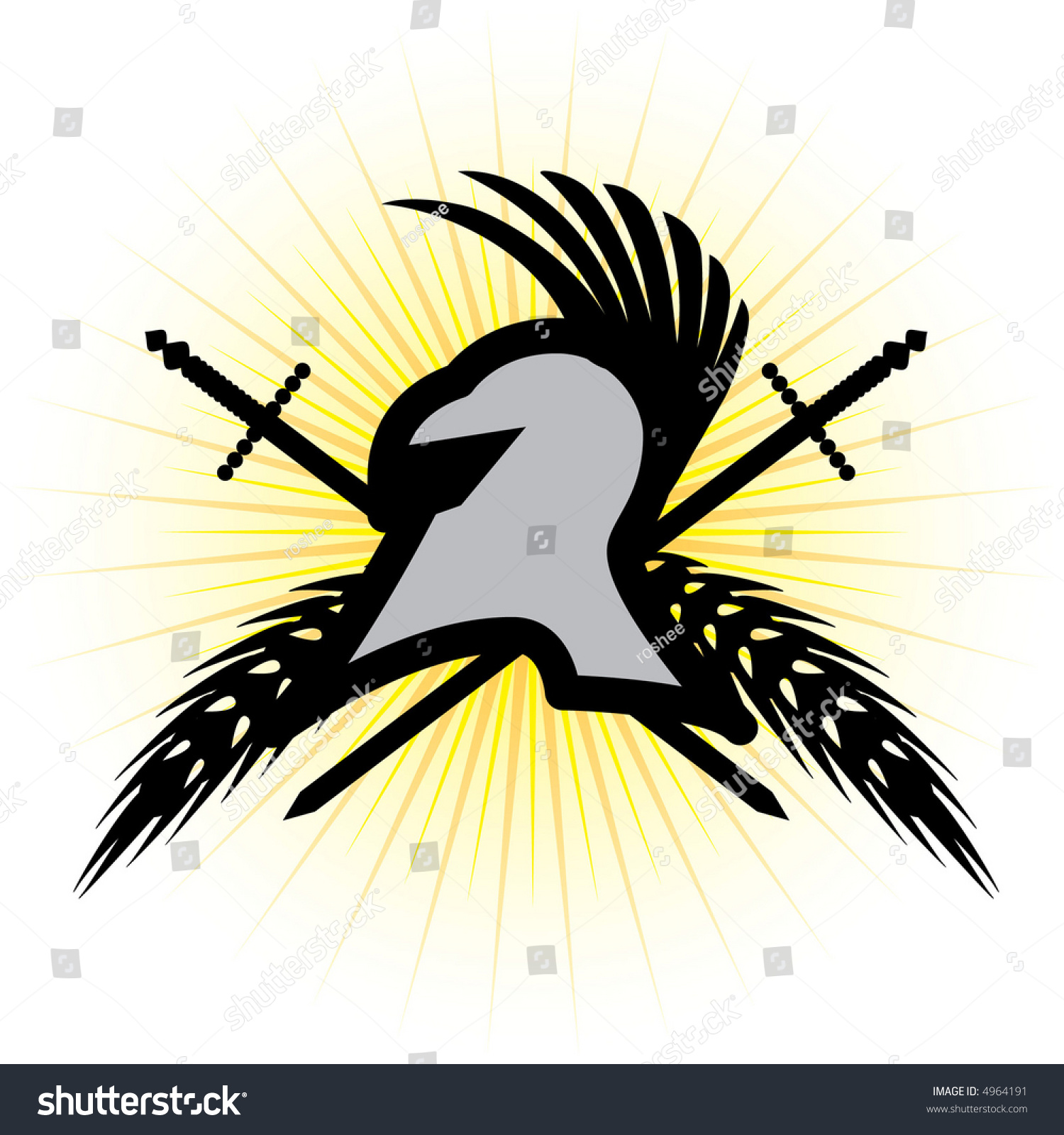 Knight Helmet Stock Vector (Royalty Free) 4964191 | Shutterstock