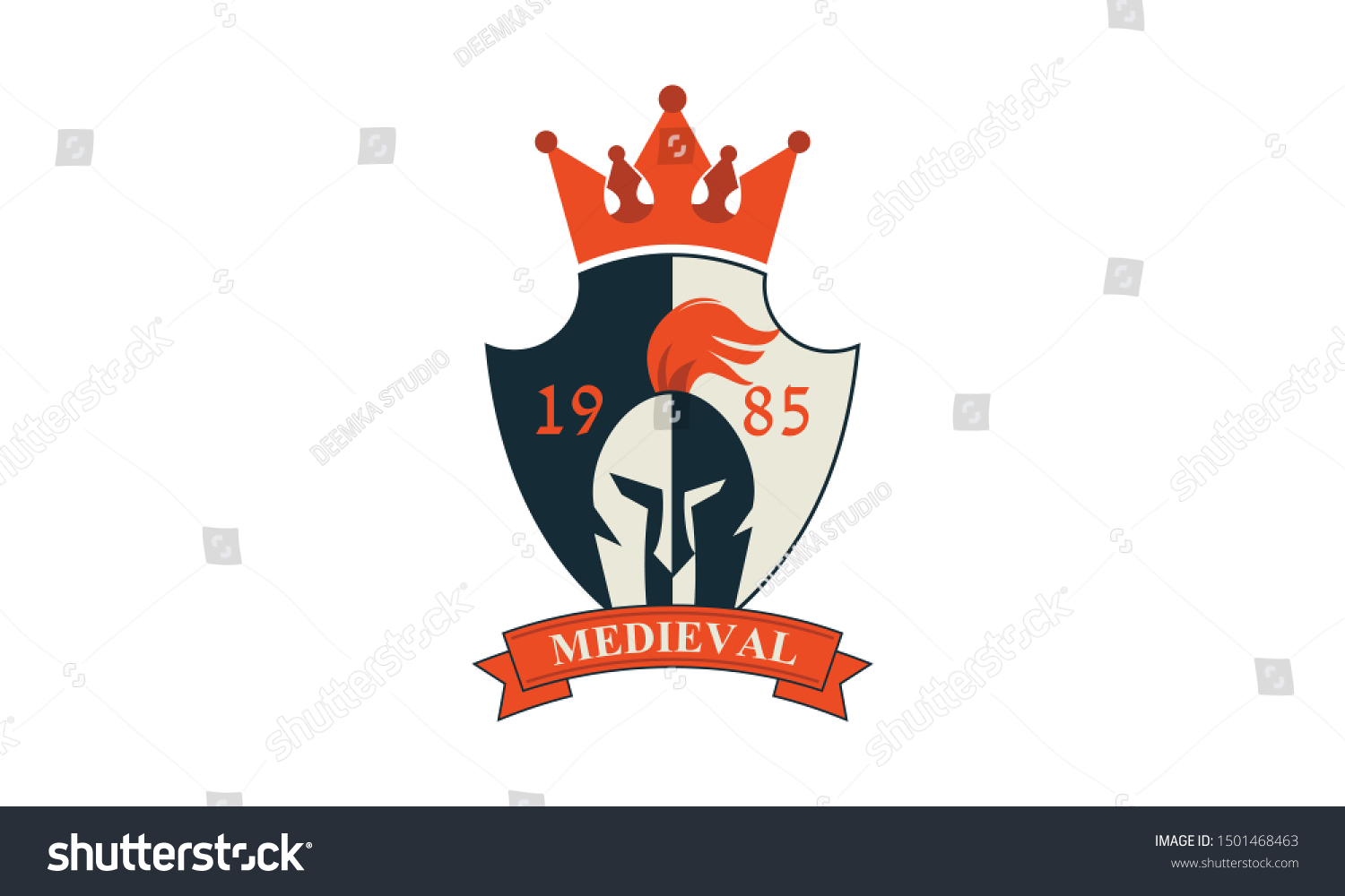 Knight Medieval Logo Design Vector Stock Vector (Royalty Free ...