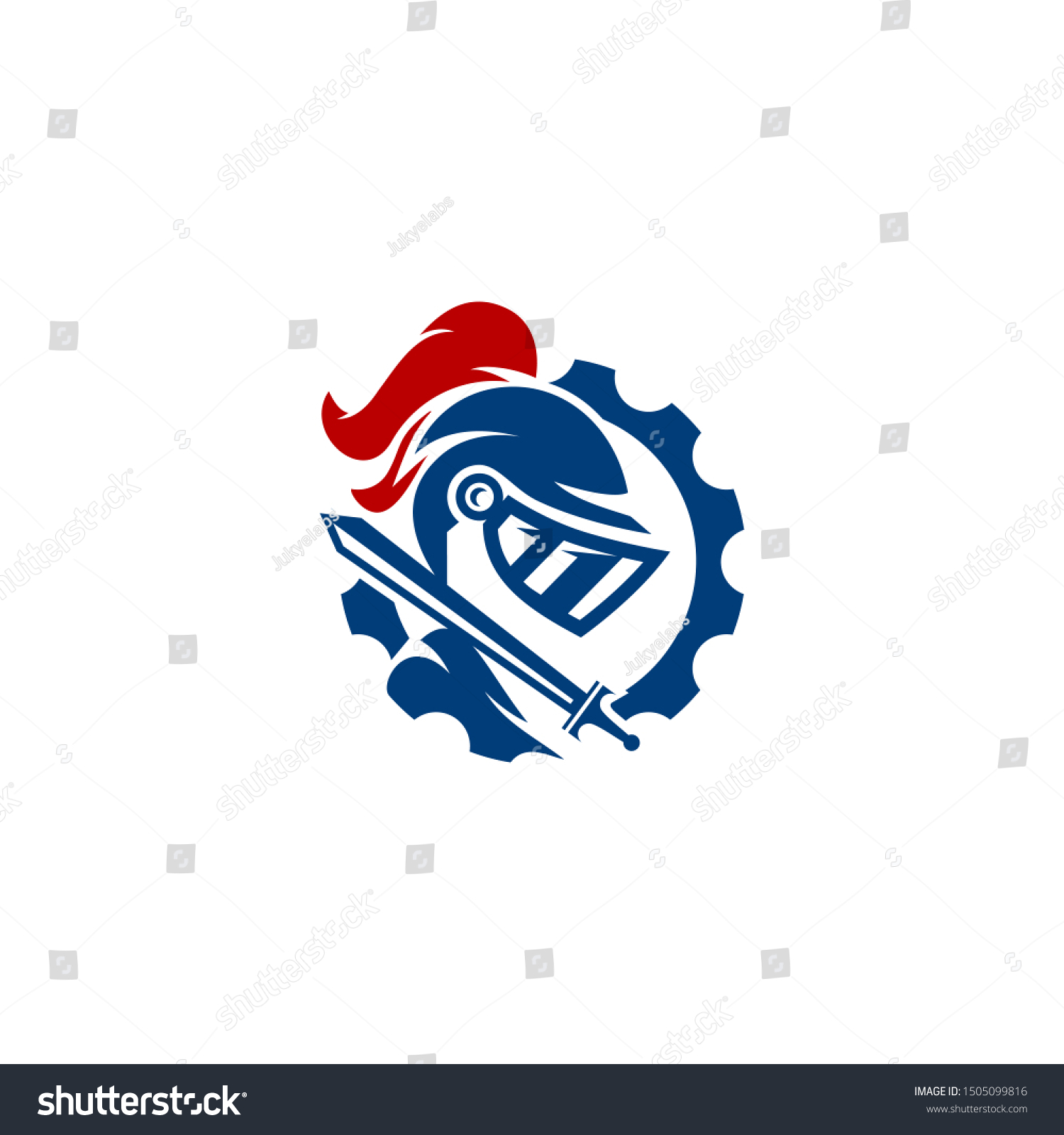 Knights Badge Logo Design Vector Stock Vector (Royalty Free) 1505099816