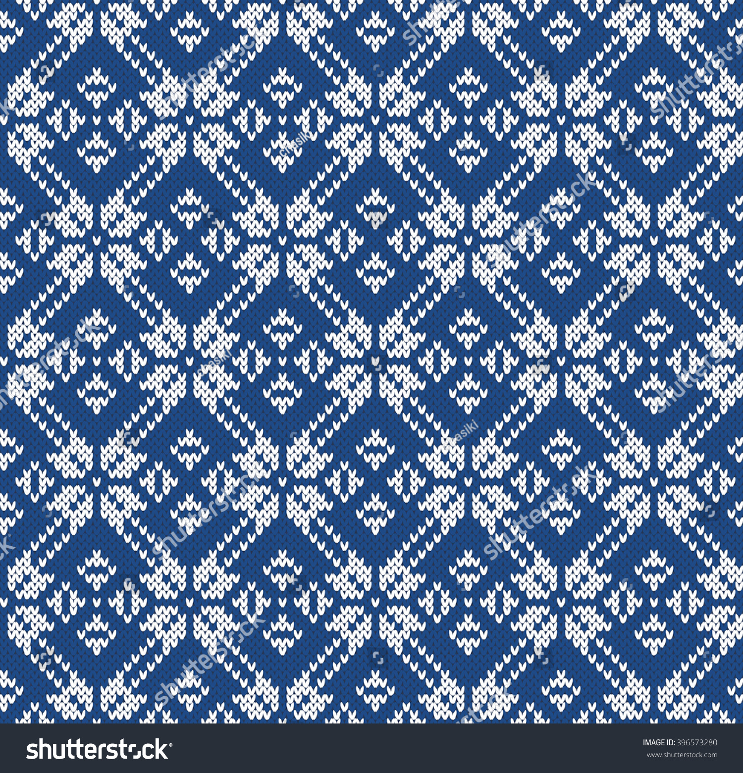 Knitted Sweater Design Seamless Knitting Pattern Stock Vector (Royalty ...