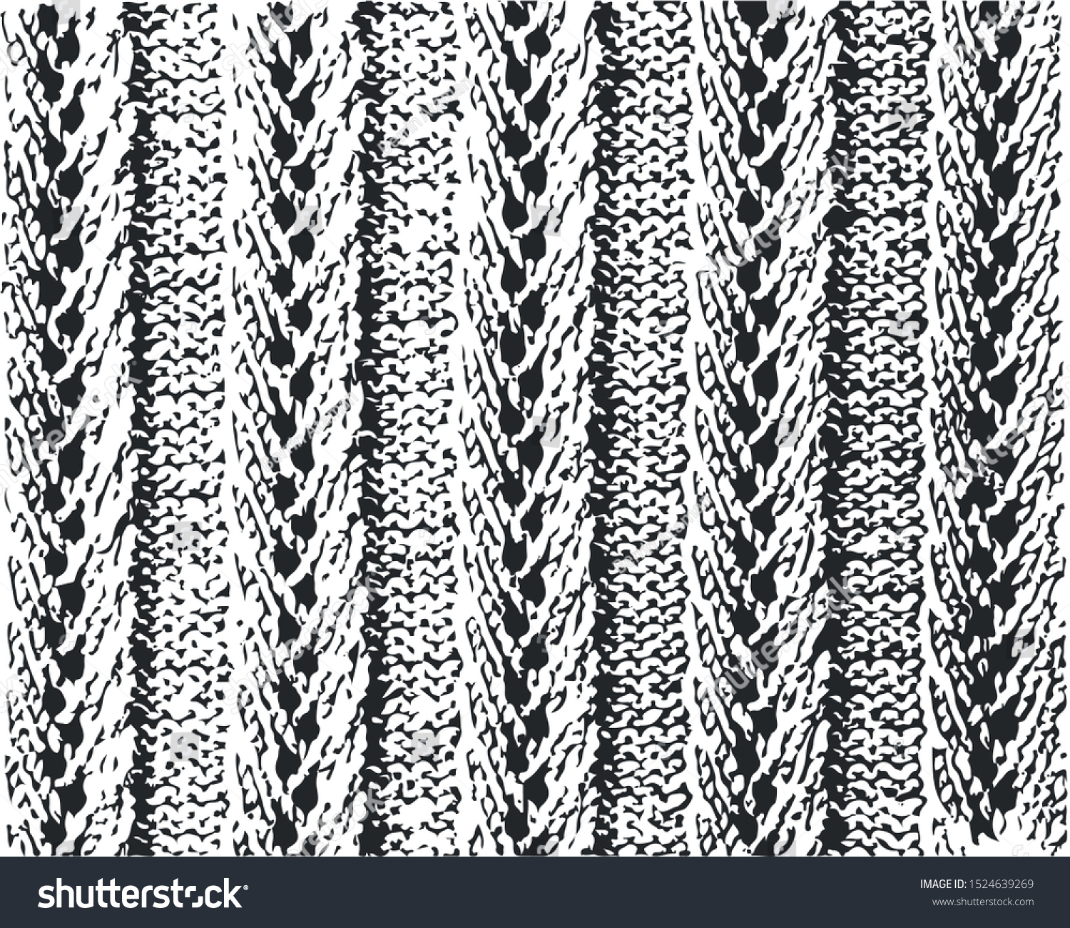 Knitting Textures Vector Black White Grunge Stock Vector (Royalty Free ...
