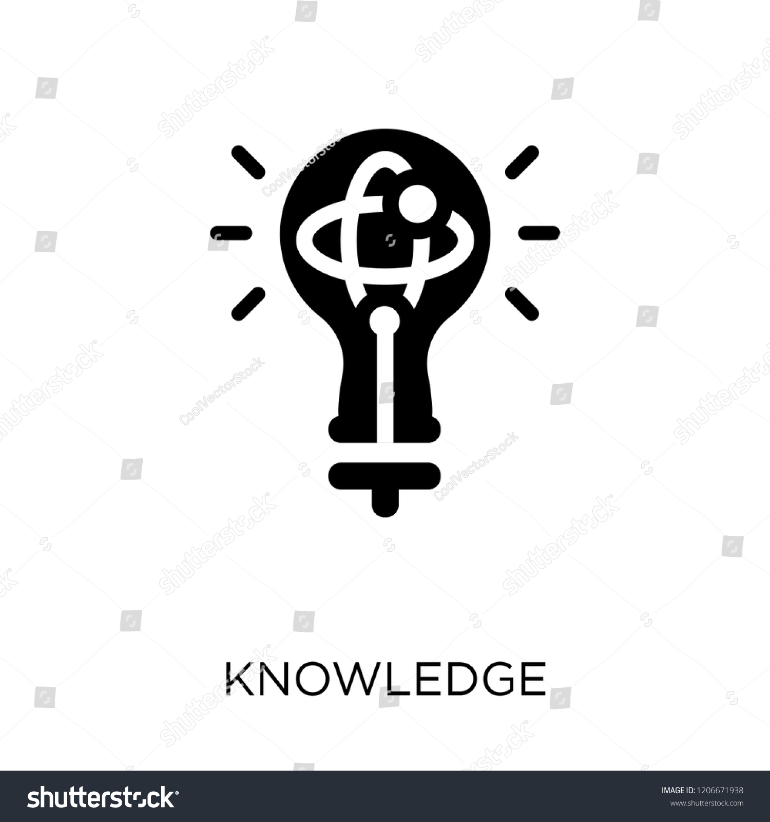 Knowledge Icon Knowledge Symbol Design Online Stock Vector (Royalty ...