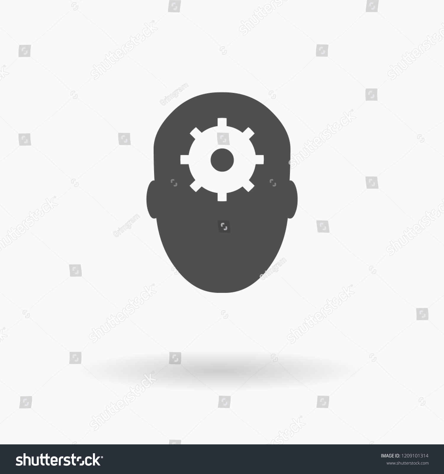 Knowledge Vector Icon Illustration Silhouette Stock Vector (Royalty ...