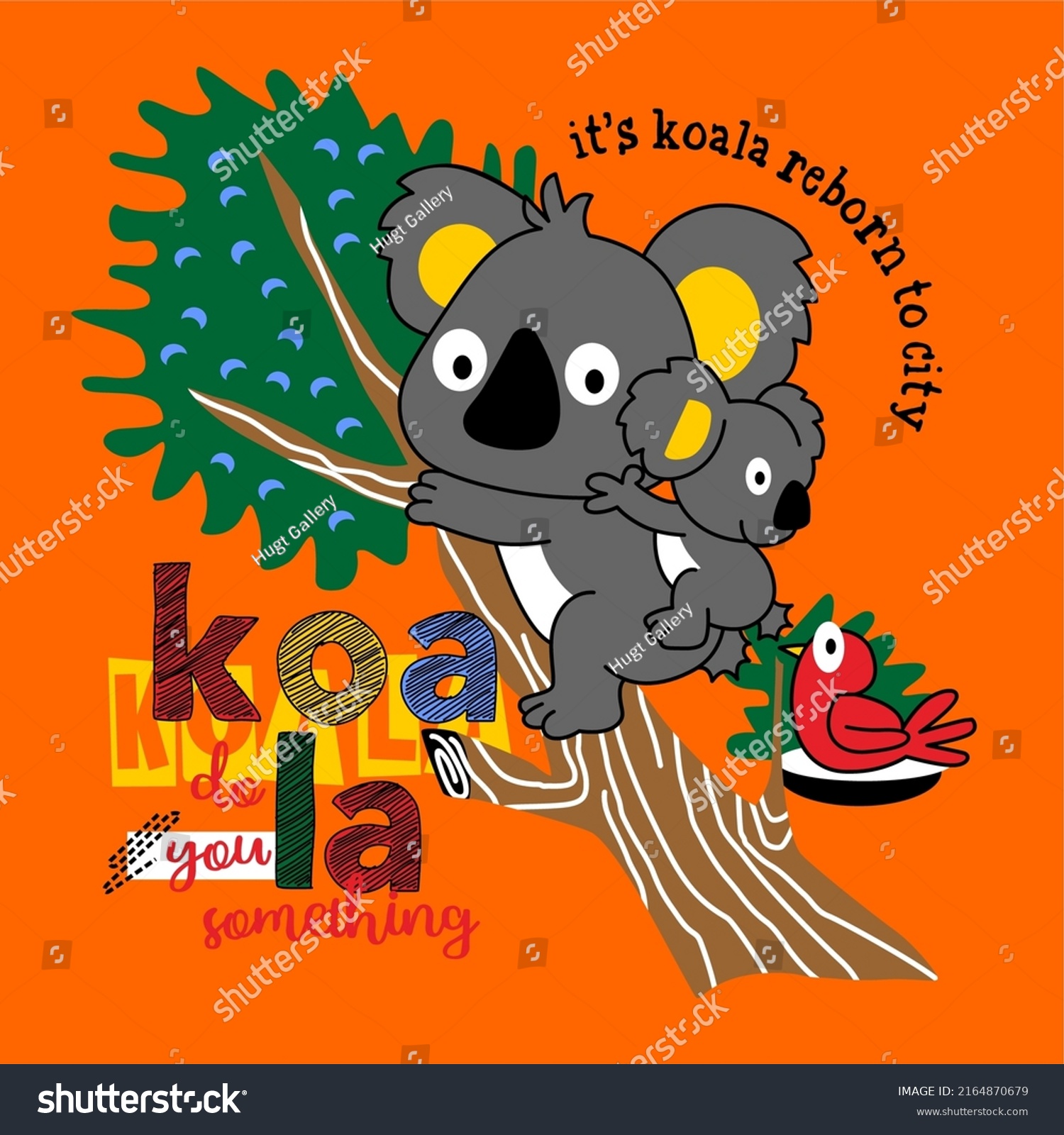 Koala Reborn Cartoon Vector Design Stock Vector (Royalty Free ...