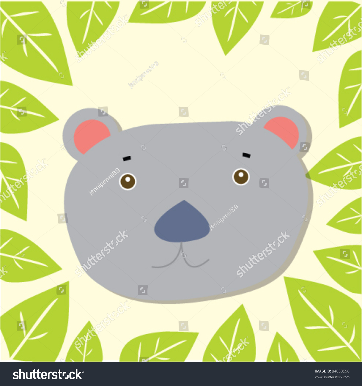 Kola Bear Forest 9 Stock Vector (Royalty Free) 84833596 | Shutterstock